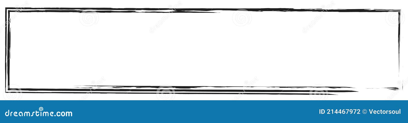 Grungy Rectangular Frame, Border, Plaque Outline Stock Vector ...