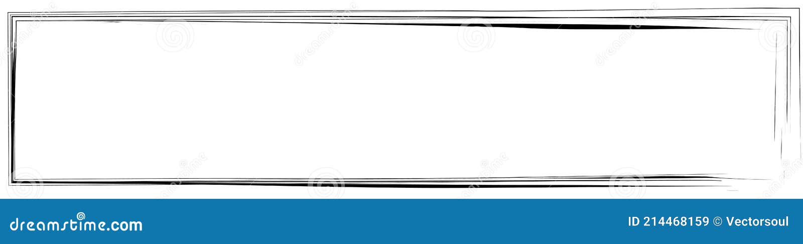Grungy Rectangular Frame, Border, Plaque Outline Stock Vector ...