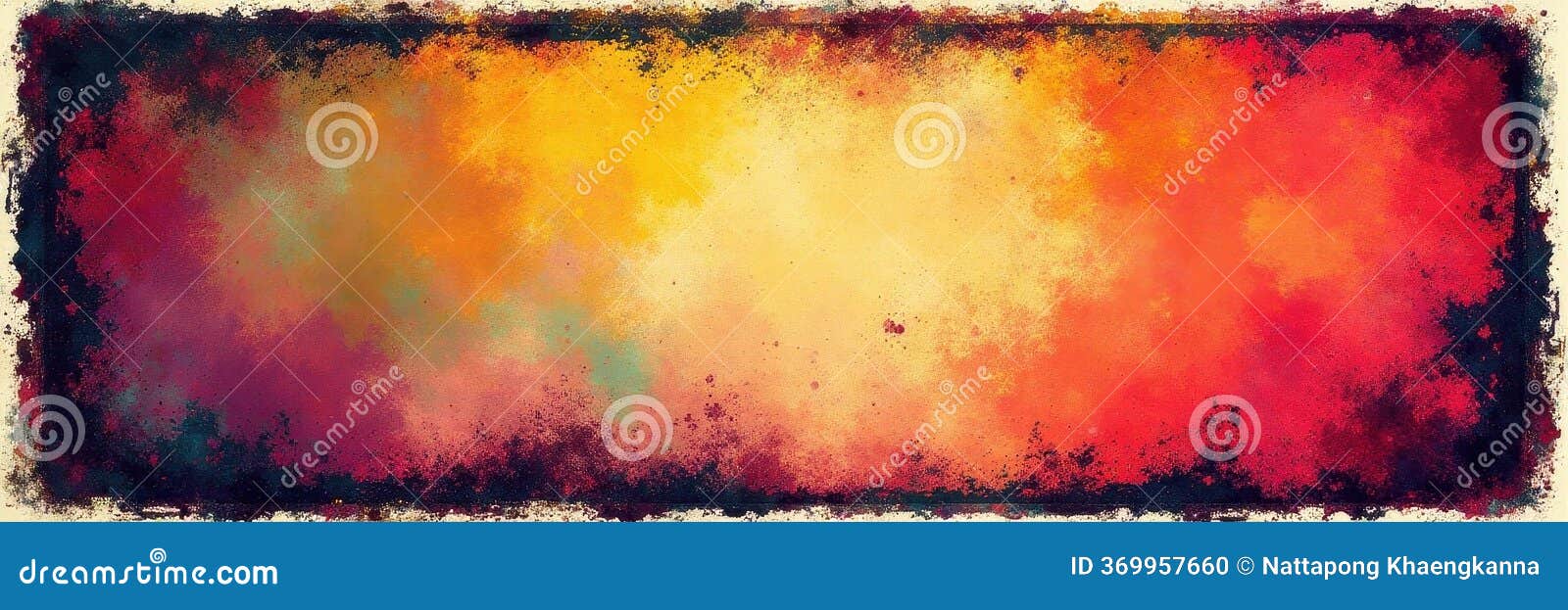 Rectangular Stencil With A Heavily Textured, Soiled Border , Dirty ...