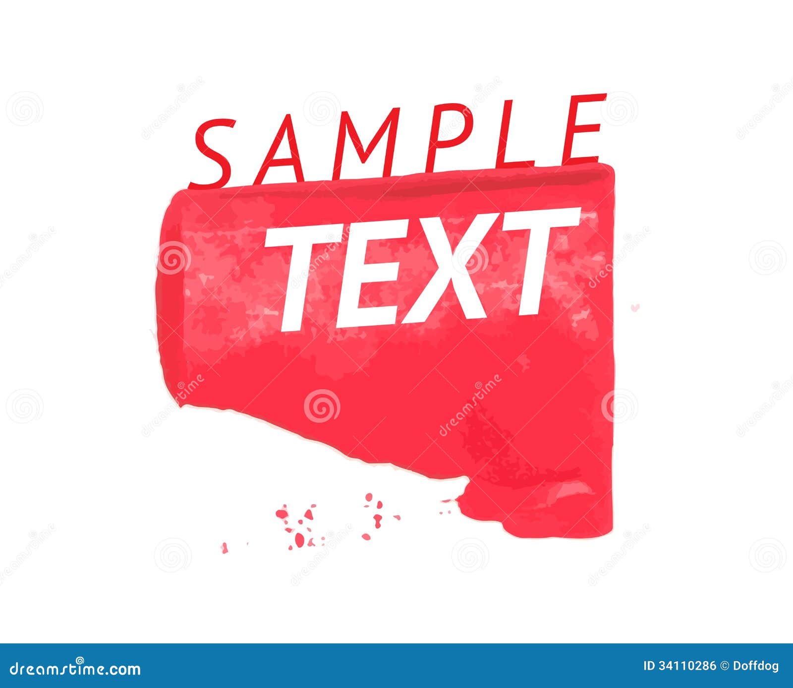 Grungy red banner stock vector. Illustration of painting - 34110286