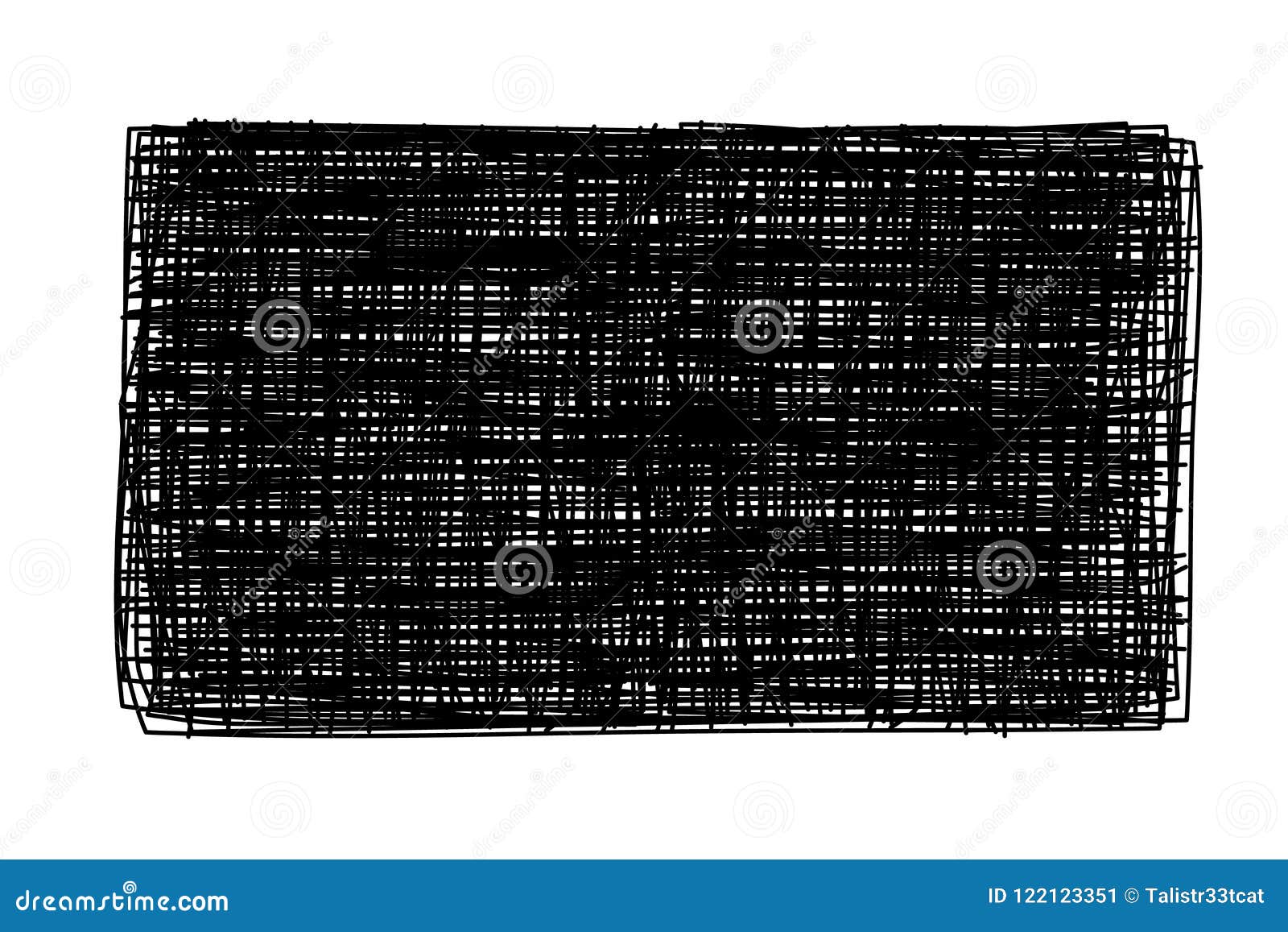 Grungy scribble rectangle stock vector. Illustration of background ...