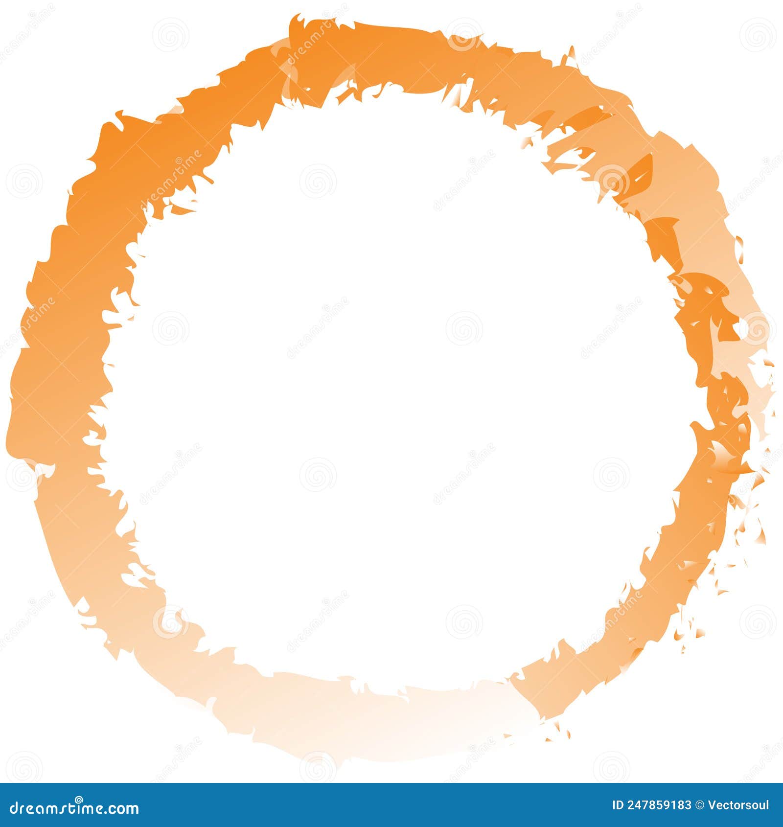 Grungy, Textured Circle Element. Circular Splatter Shape Stock Vector ...
