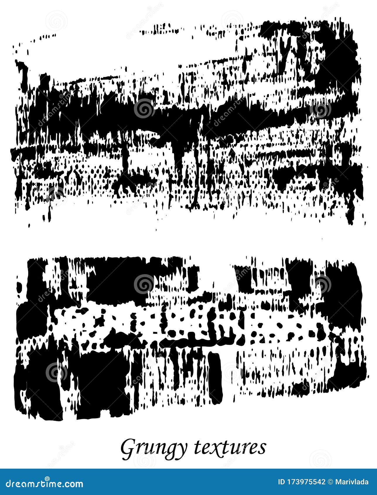 Grungy textures set stock vector. Illustration of banner - 173975542