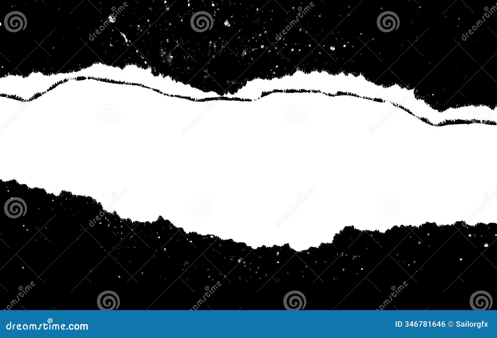 Grungy Torn Paper Background With Distressed Textures Cartoon Vector ...