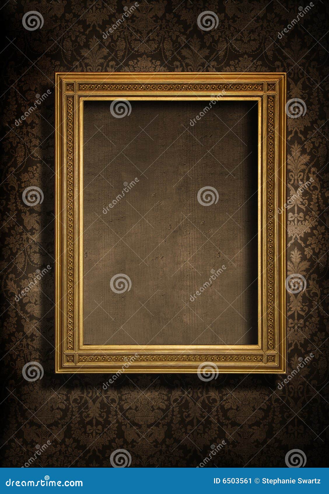 Grungy wall and frame stock image. Image of elegant, grungy - 6503561