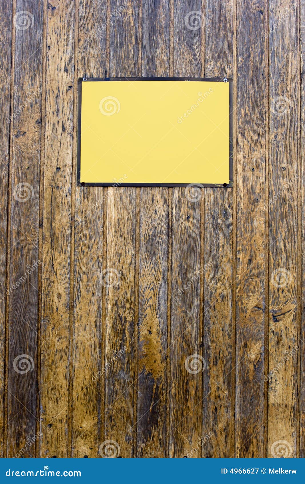 Grungy Wood Texture with a Yellow Sign Stock Image - Image of wood ...