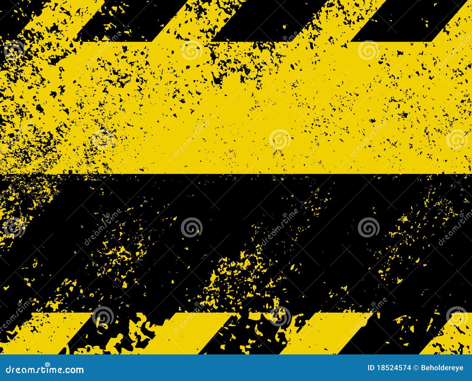 A Grungy and Worn Hazard Stripes Texture. EPS 8 Stock Vector ...