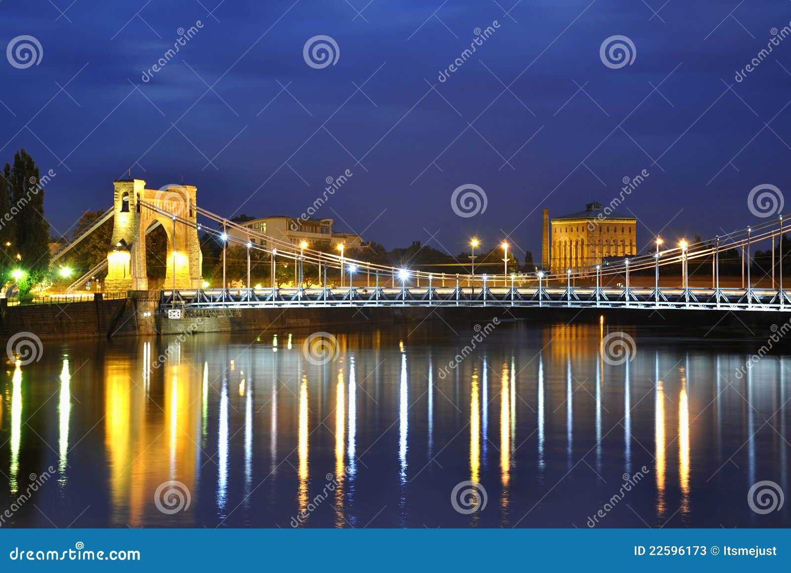 Grunwald Bridge in Wroclaw. Breslau in Poland Stock Image - Image of ...