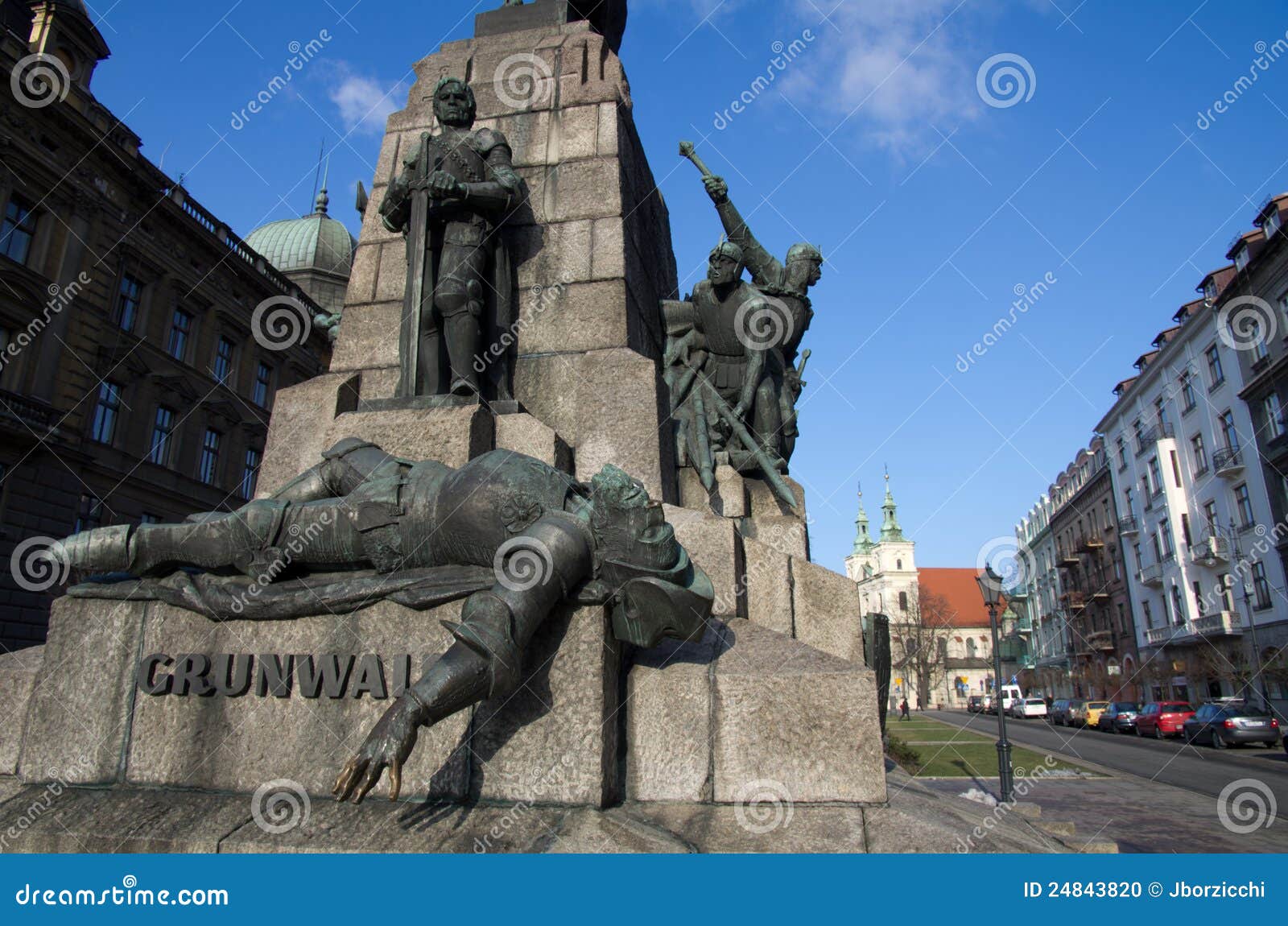 Grunwald Monument, Krakow, Poland Stock Photo - Image of ulrich ...