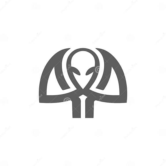 Alien Logo Simple Icon Modern Corporate, Abstract Letter Logo Stock ...