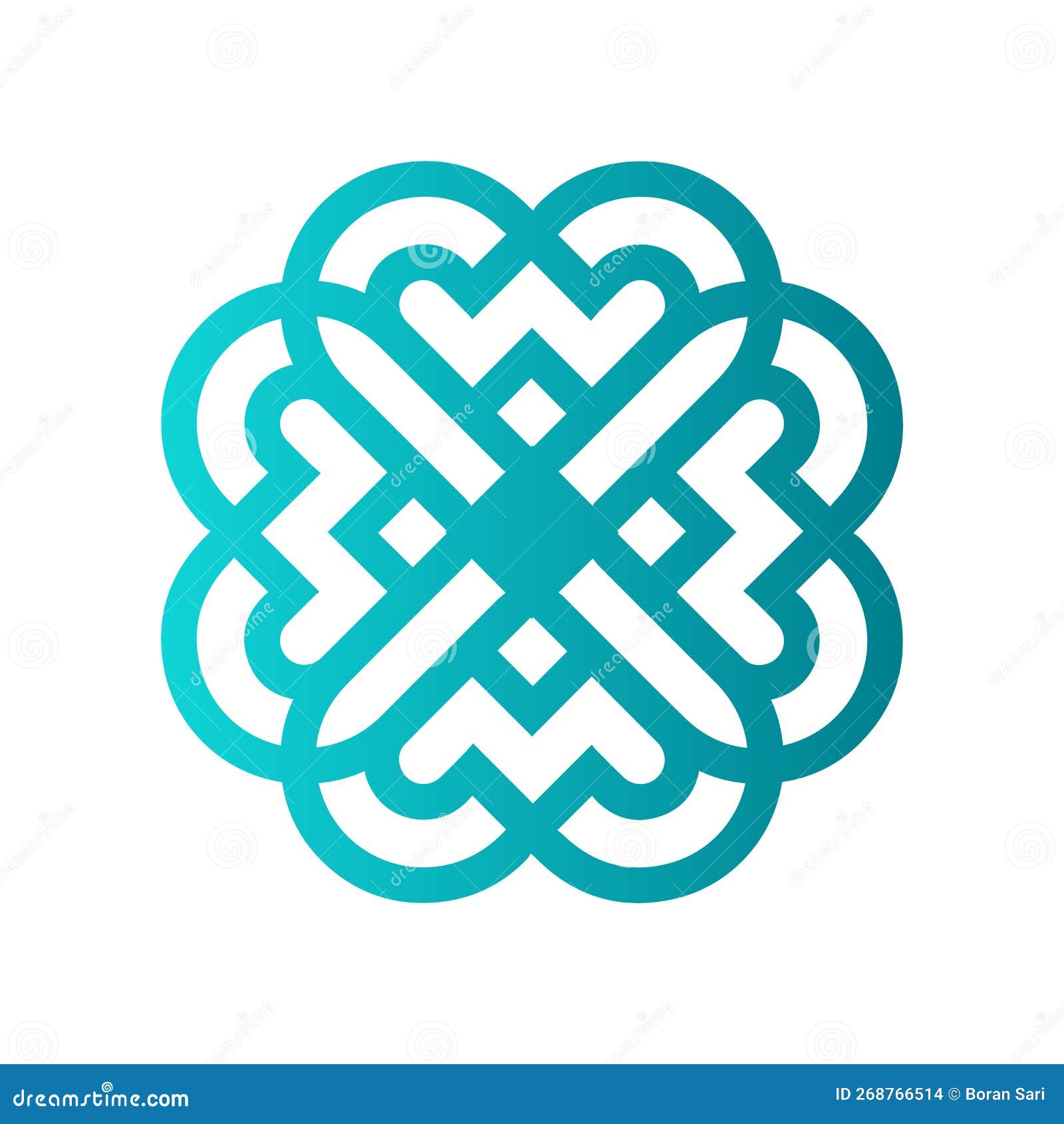 Graphic Motif Logo Catchy Symbol Square Iconmodern Corporate, Abstract ...