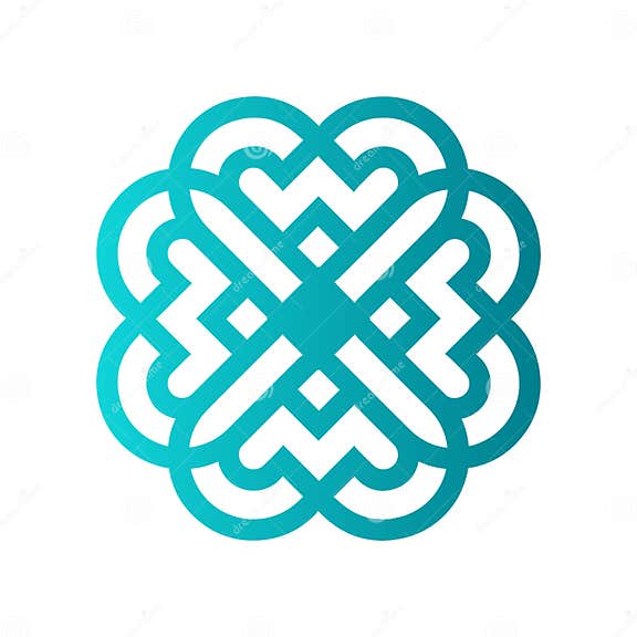 Graphic Motif Logo Catchy Symbol Square Iconmodern Corporate, Abstract ...