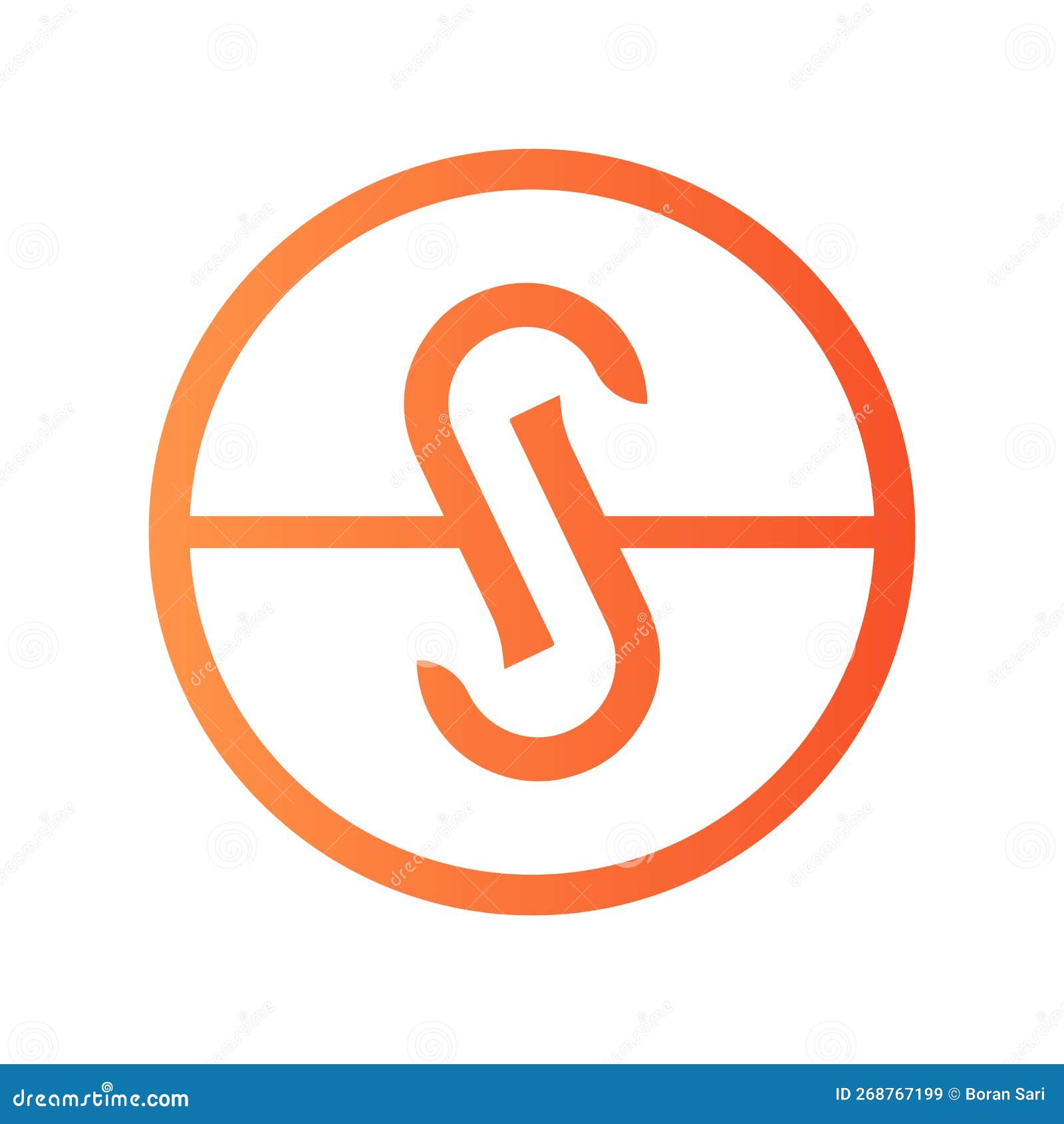 Elegant Circular S and S Logo Template Stock Vector - Illustration of ...
