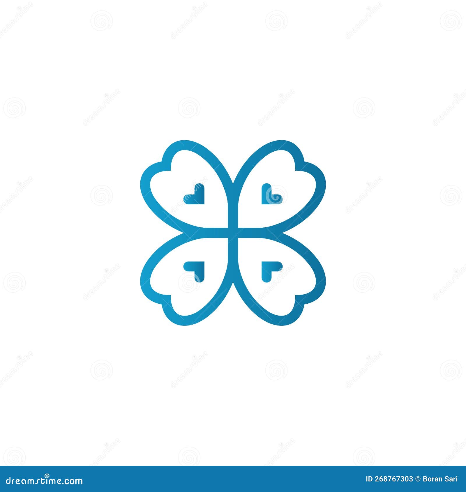 Luck Logo Four Leaf Clover Luck Symbol Modern Corporate, Abstract ...
