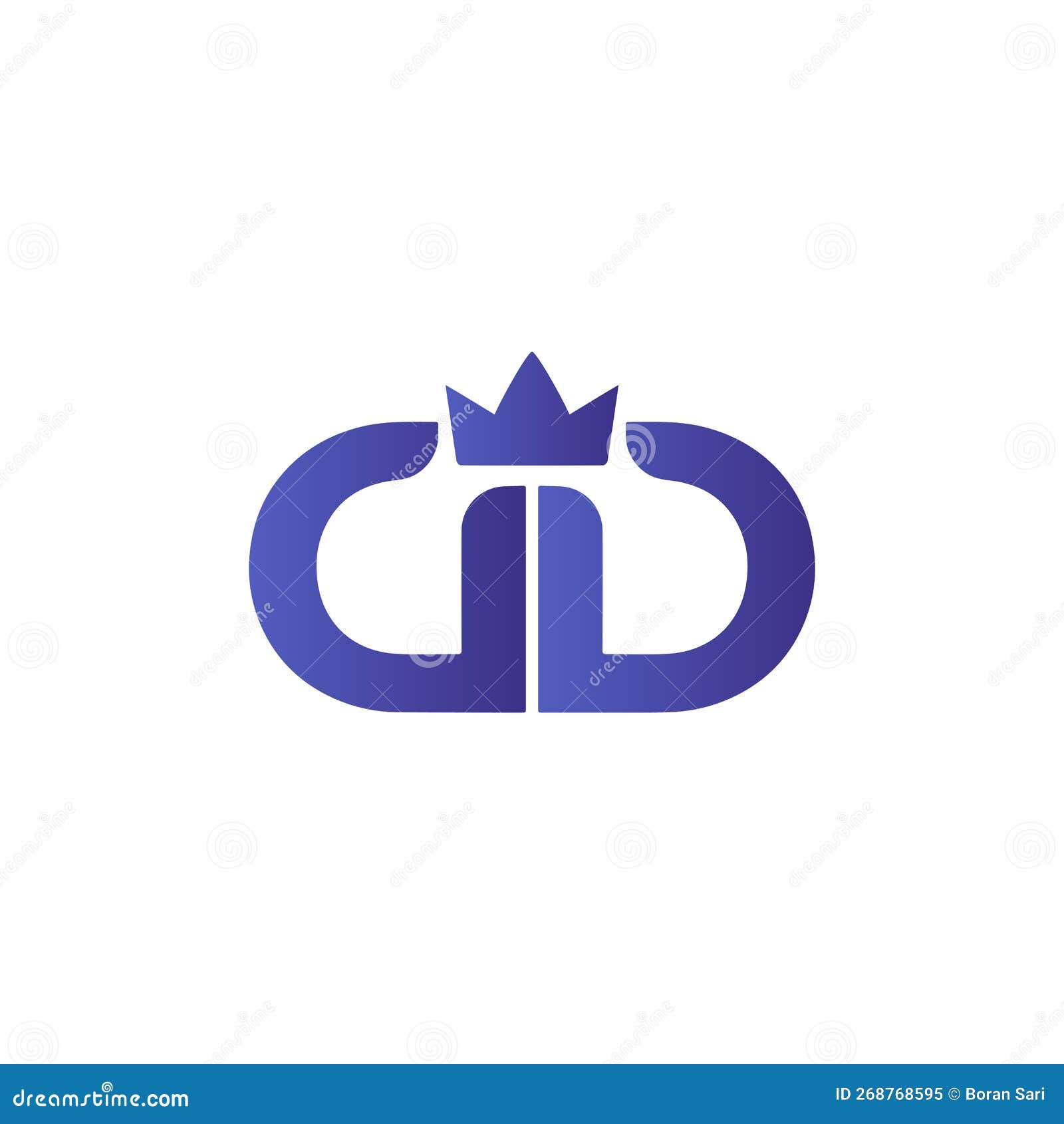 Royal Logo Embroiderable Logo for Apparel and Textile Stock Vector ...