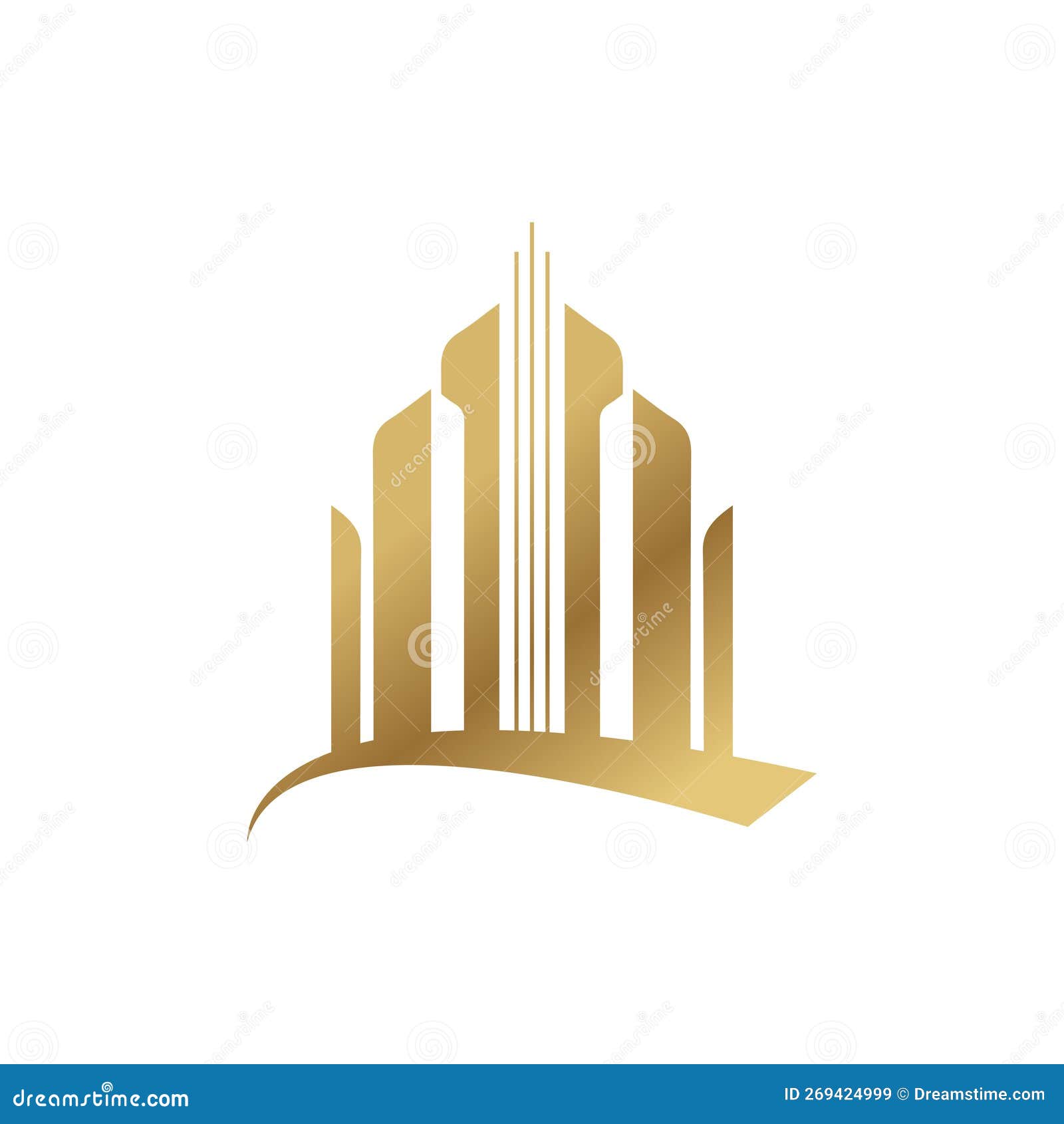 Building Logo Construction Logo Gold Color Construction Symbol Design ...