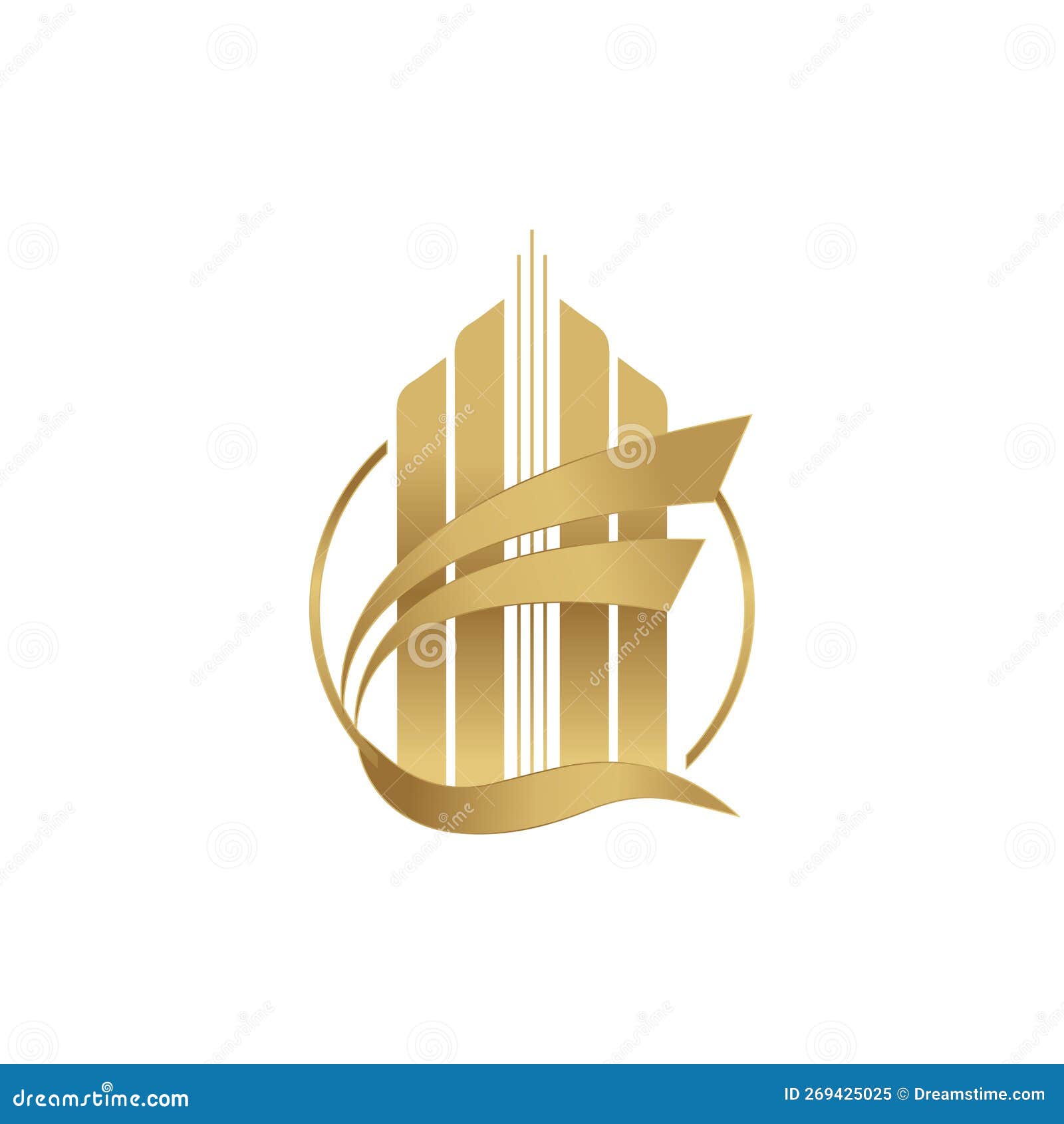 Building Logo Construction Logo Gold Color Construction Symbol Design ...