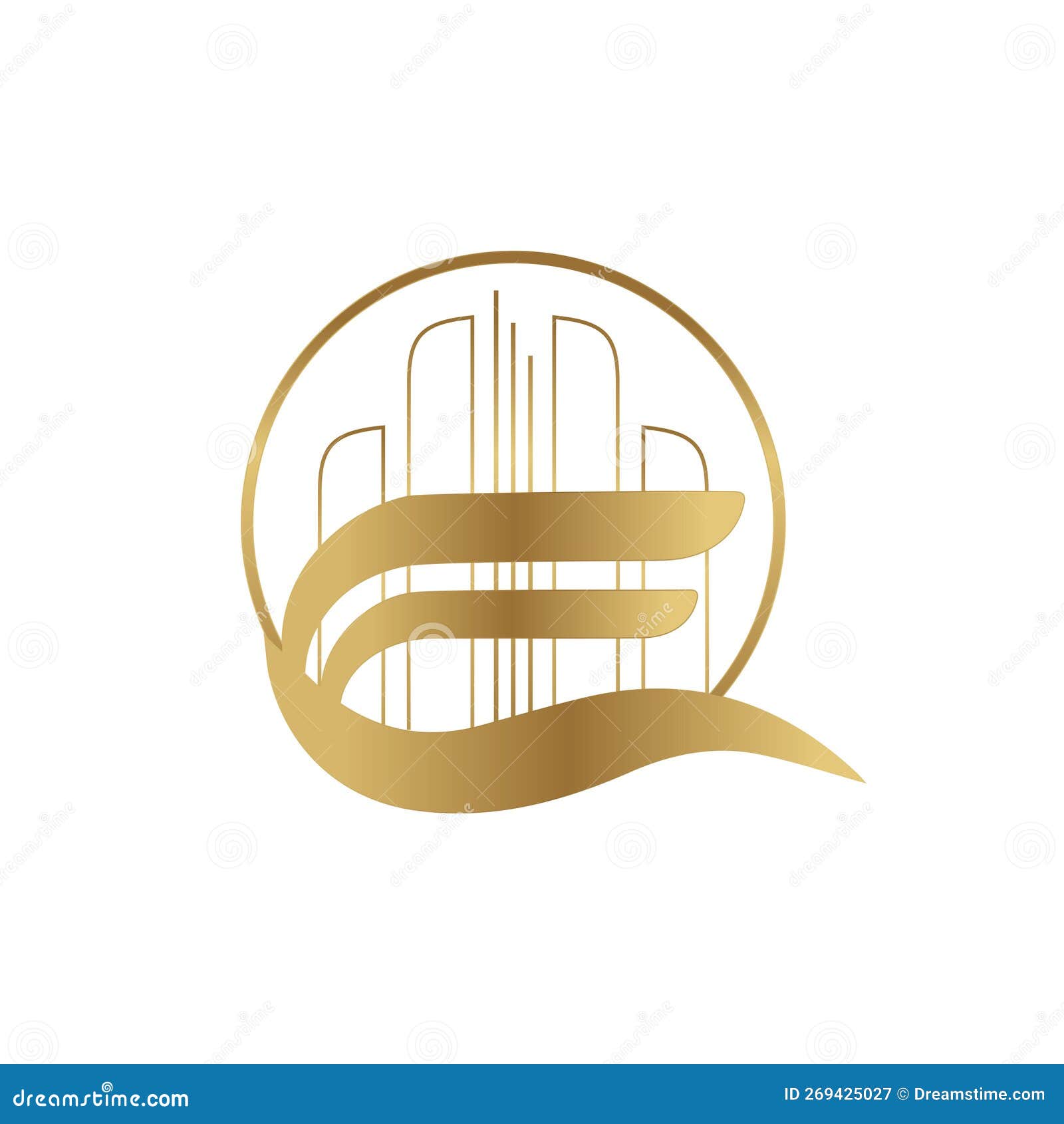 Building Logo Construction Logo Gold Color Construction Symbol Design ...