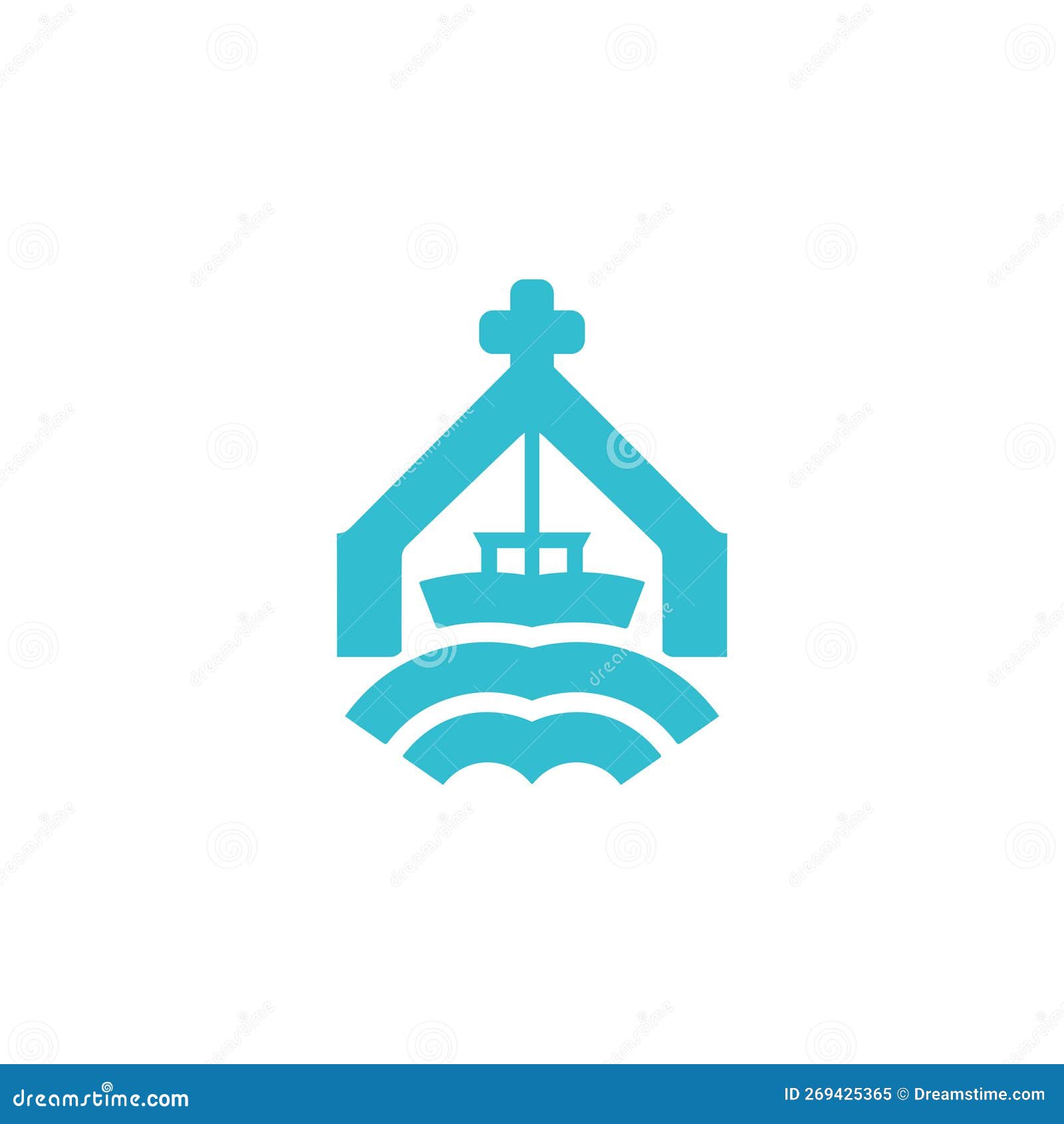 Sailor Symbol Ship Logo Symbol Blue Waters Icon Design, Graphic ...