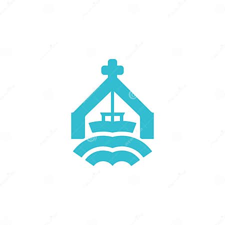 Sailor Symbol Ship Logo Symbol Blue Waters Icon Design, Graphic ...