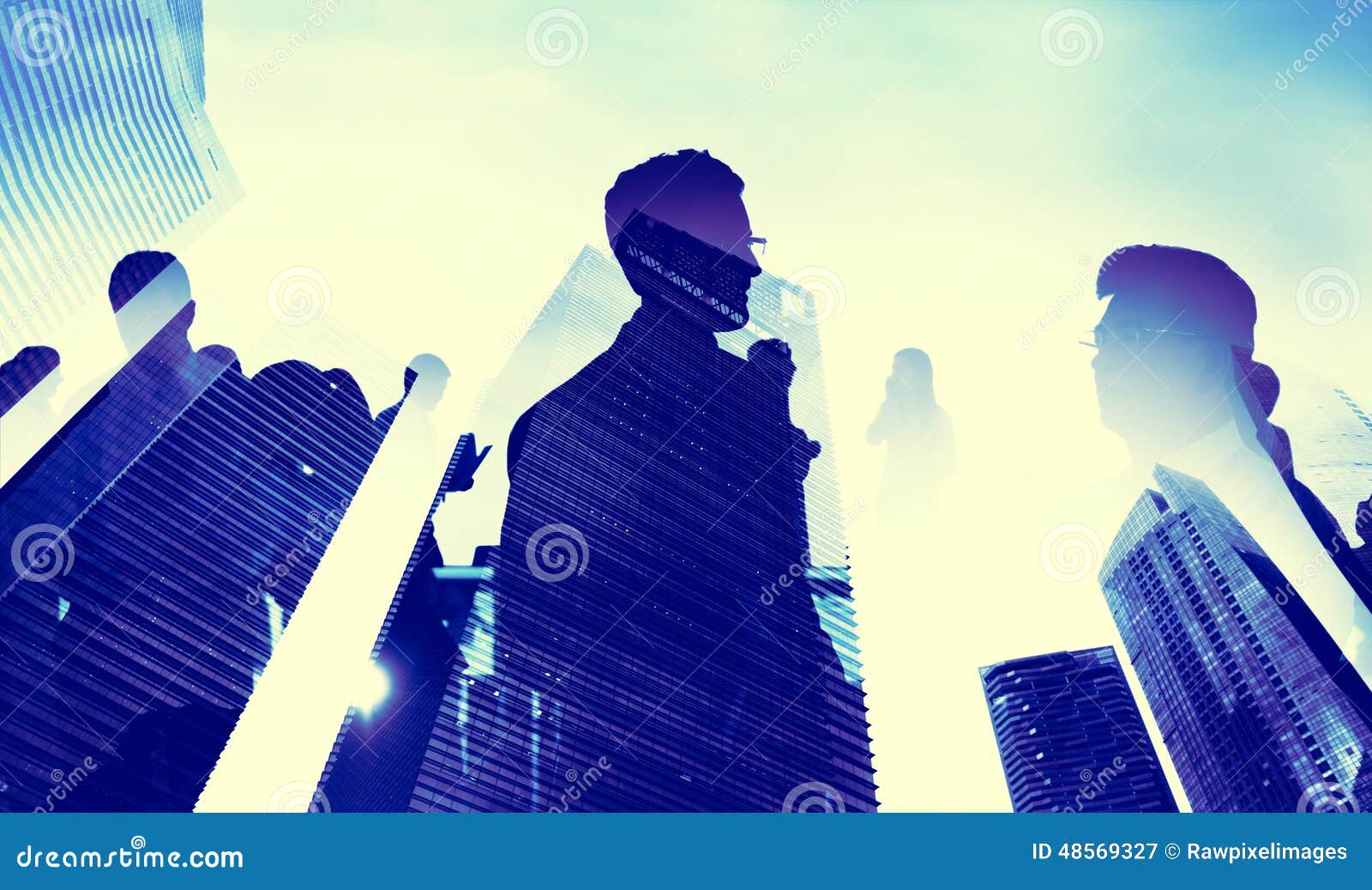 Grupo Da Silhueta De Executivos Que Encontram O Conceito Imagem De