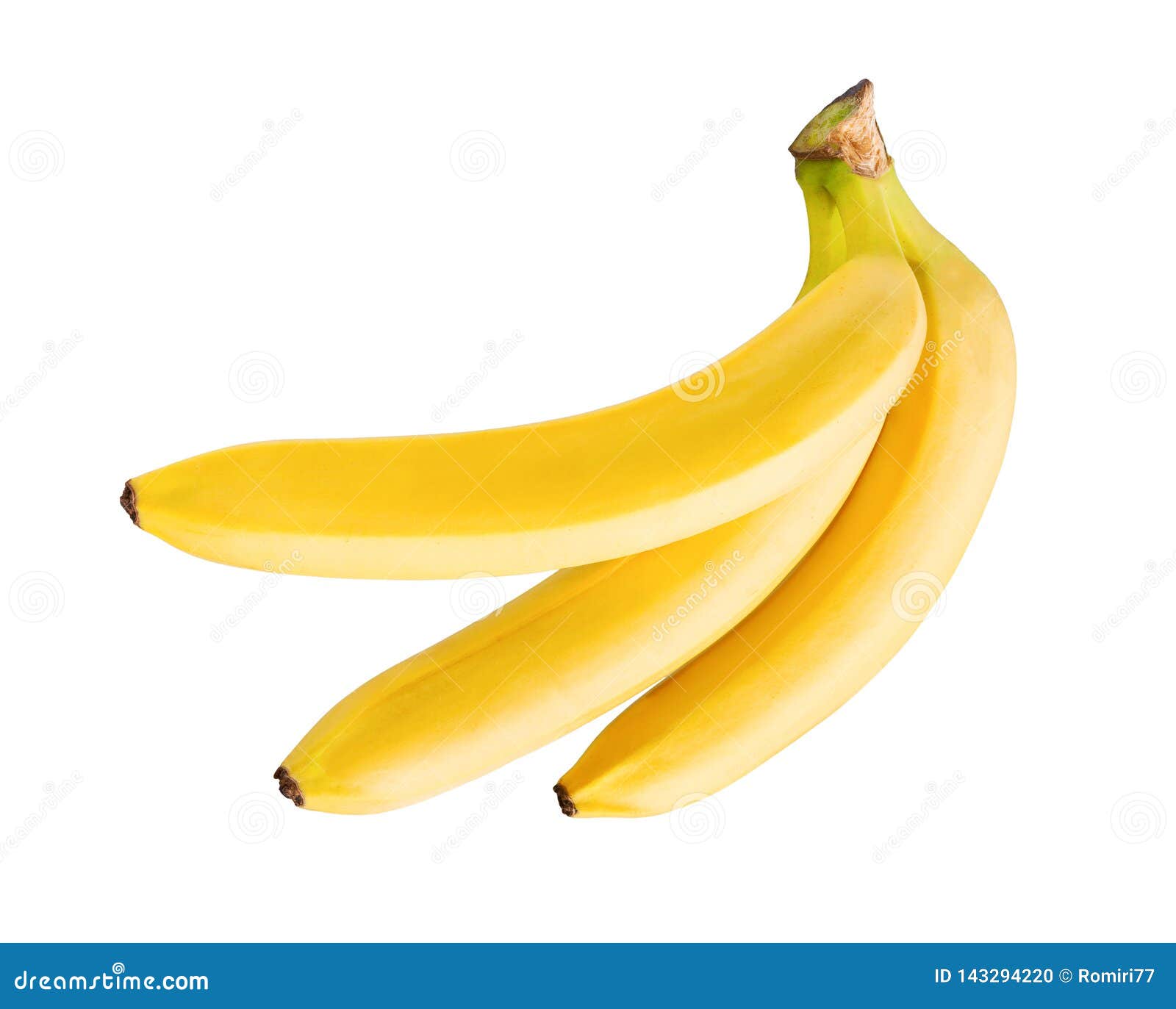Grupo Das Bananas Isoladas No Branco Foto De Stock Imagem De Maduro
