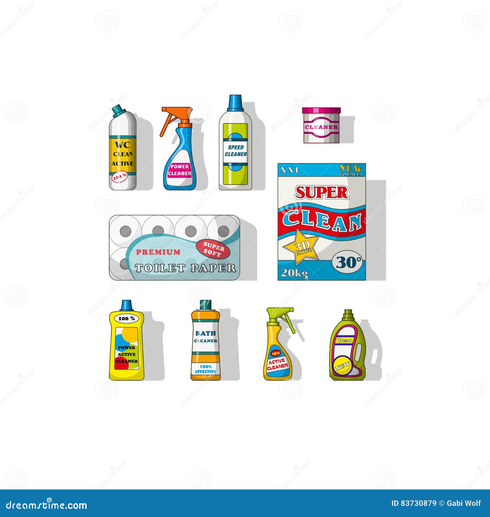 Grupo De Agentes De Limpeza Diferentes Ilustração do Vetor - Ilustração ...