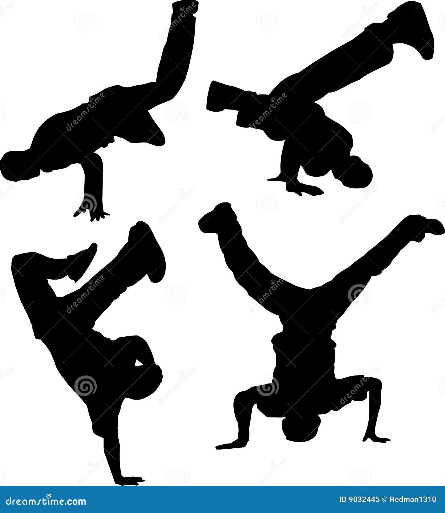 Grupo de Breakdancing ilustración del vector. Ilustración de danza ...
