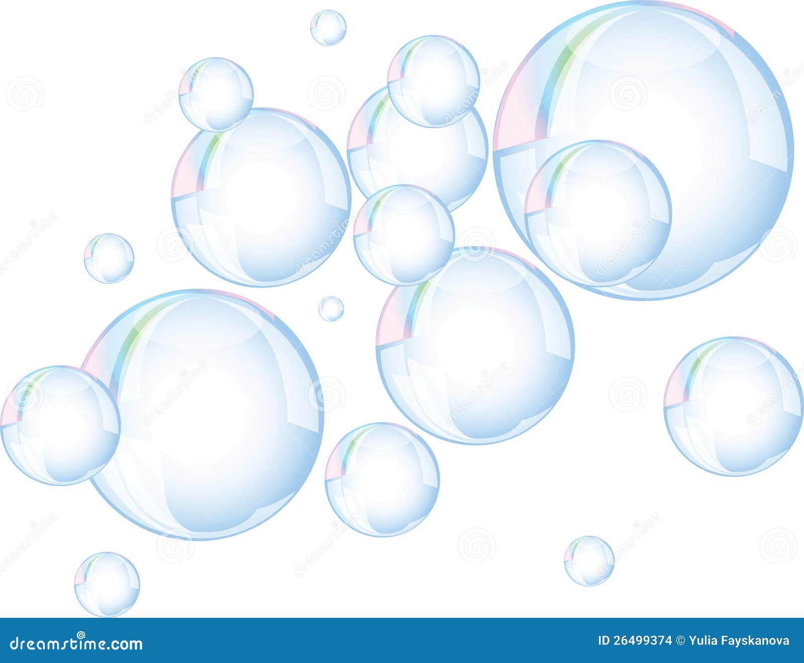 Grupo De Burbujas Del Vector Aisladas Ilustración del Vector ...