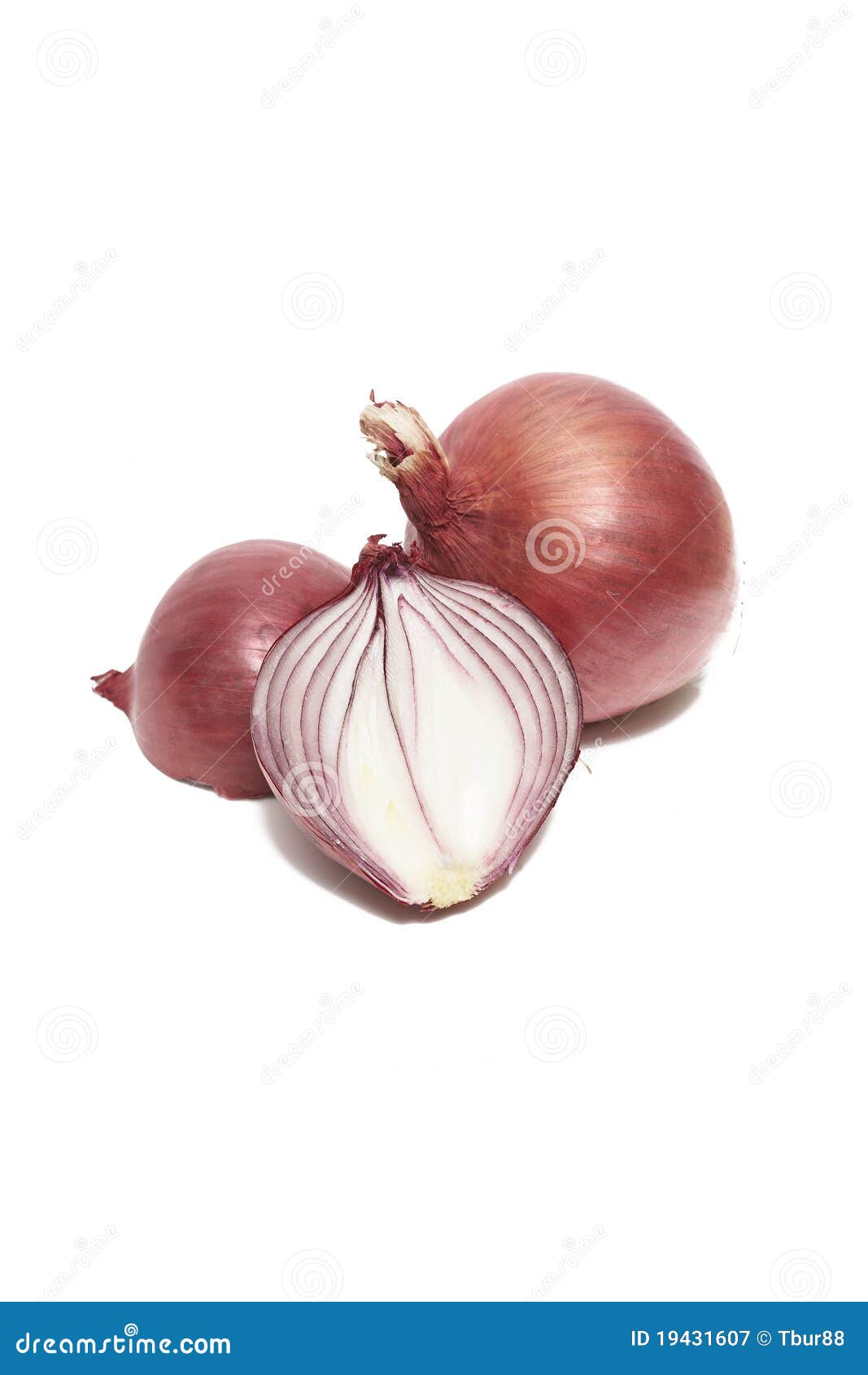 Grupo De Cebolas Vermelhas Isoladas No Branco Imagem de Stock - Imagem ...