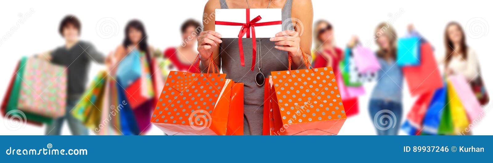 Grupo De Clientes Felizes Da Compra Foto de Stock - Imagem de saco ...