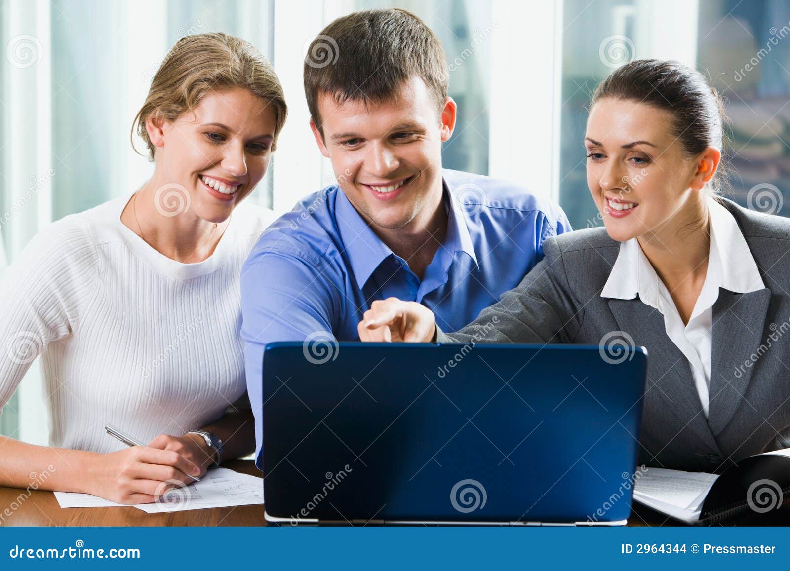 Grupo de colegas foto de stock. Imagem de adulto, marketing - 2964344