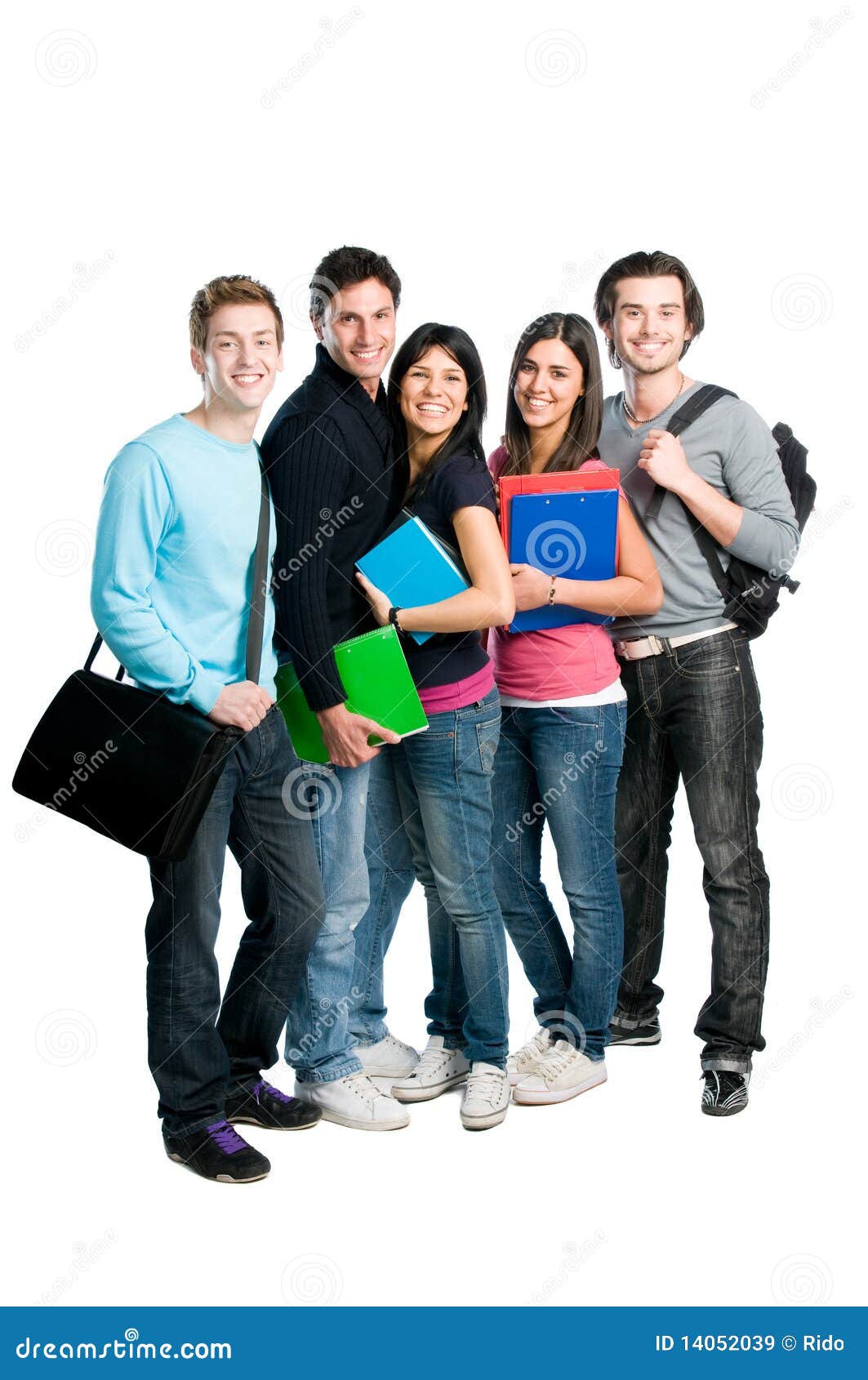 Grupo De Estudiante Feliz Sonriente Imagen de archivo - Imagen de ...