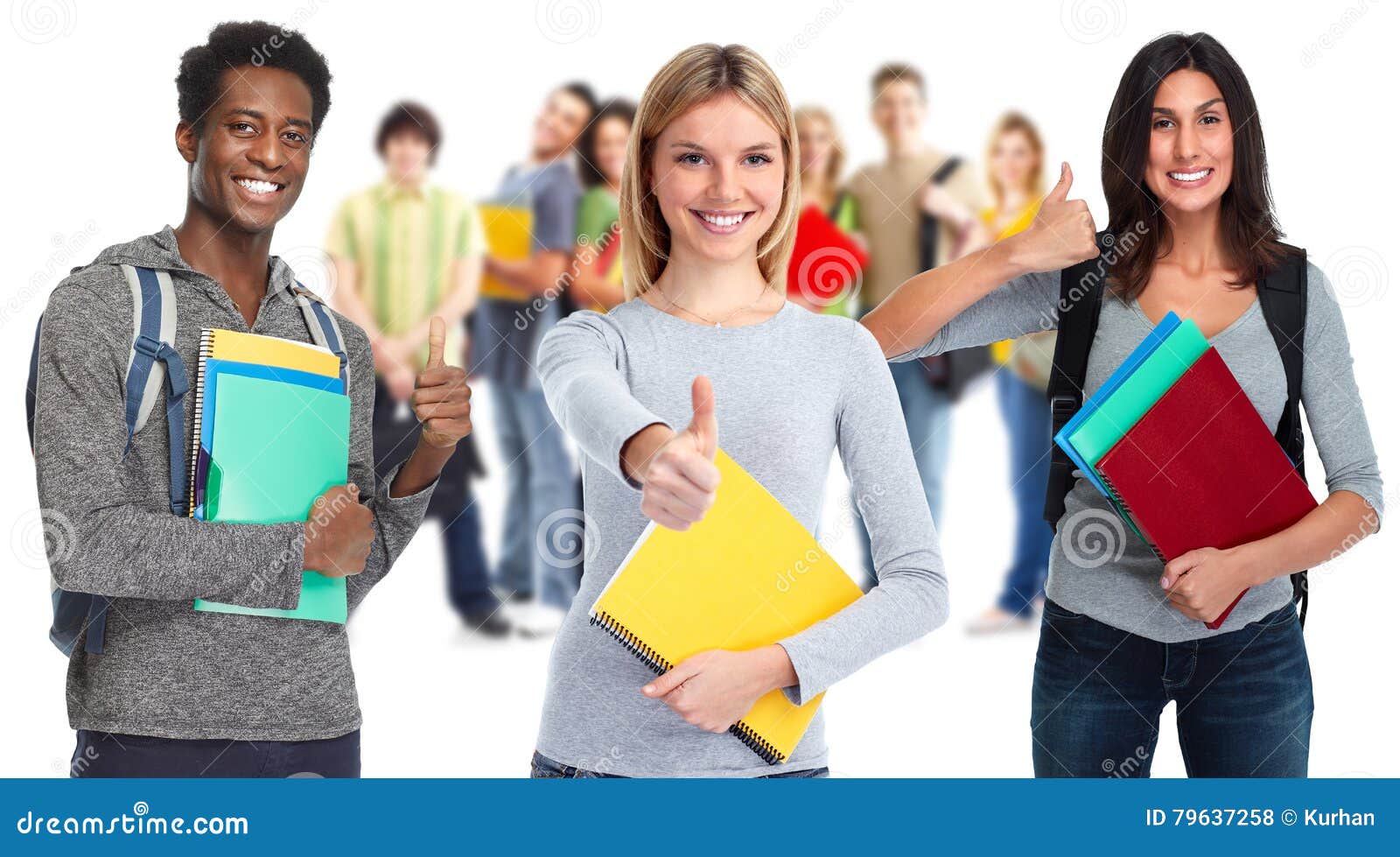 Grupo de estudiantes foto de archivo. Imagen de fondo - 79637258
