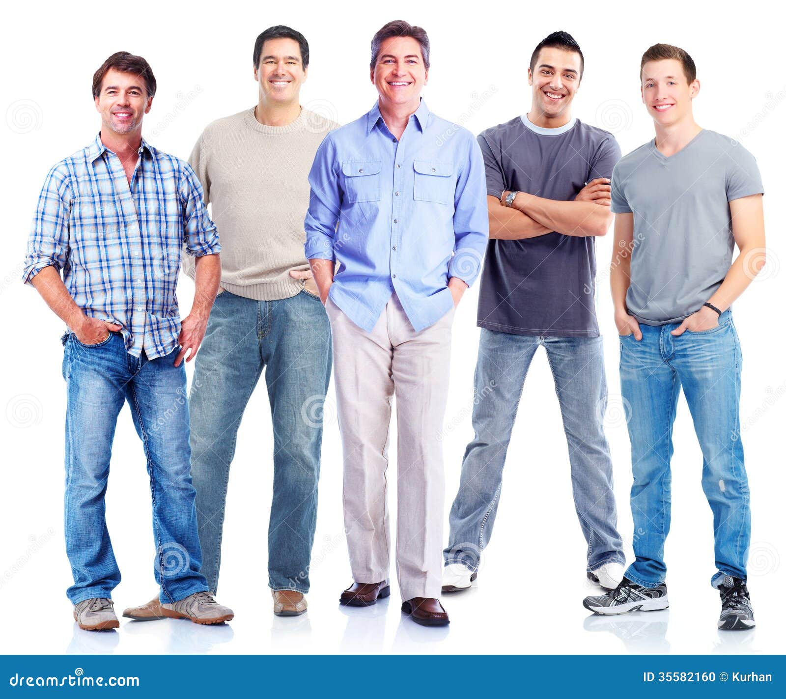 Grupo de homens. foto de stock. Imagem de positivo, sorrir - 35582160