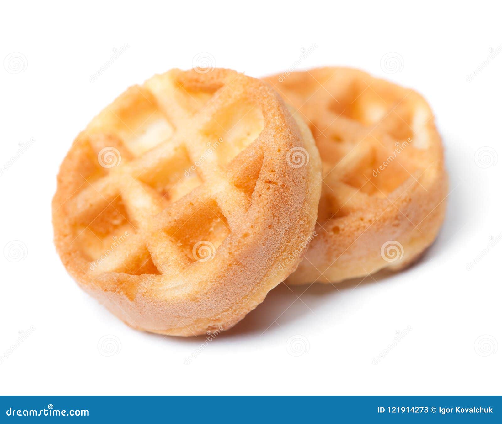 Grupo De Mini Waffles Redondos Saborosos Imagem de Stock - Imagem de ...