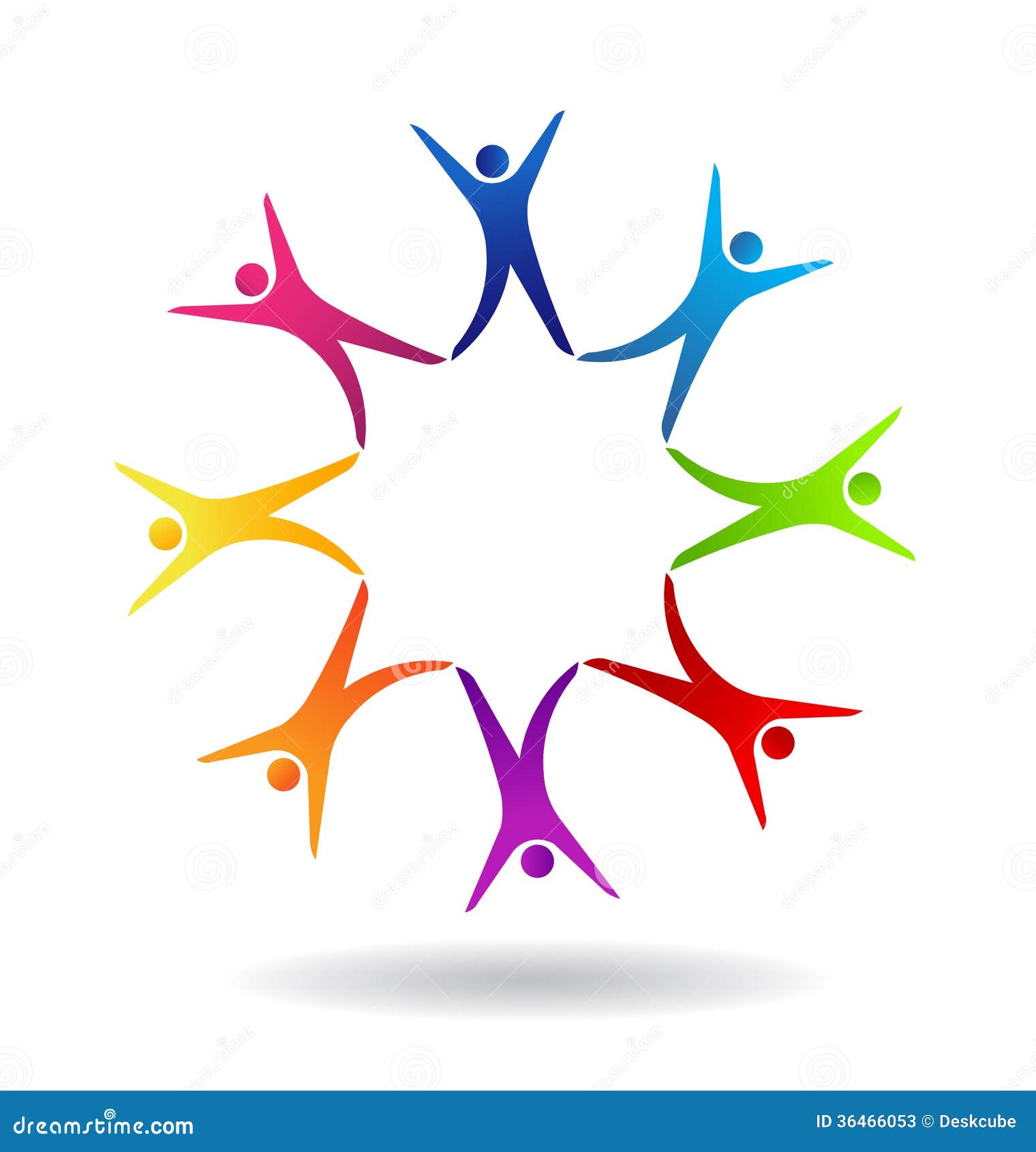 Grupo de personas acertado ilustración del vector. Ilustración de gente ...