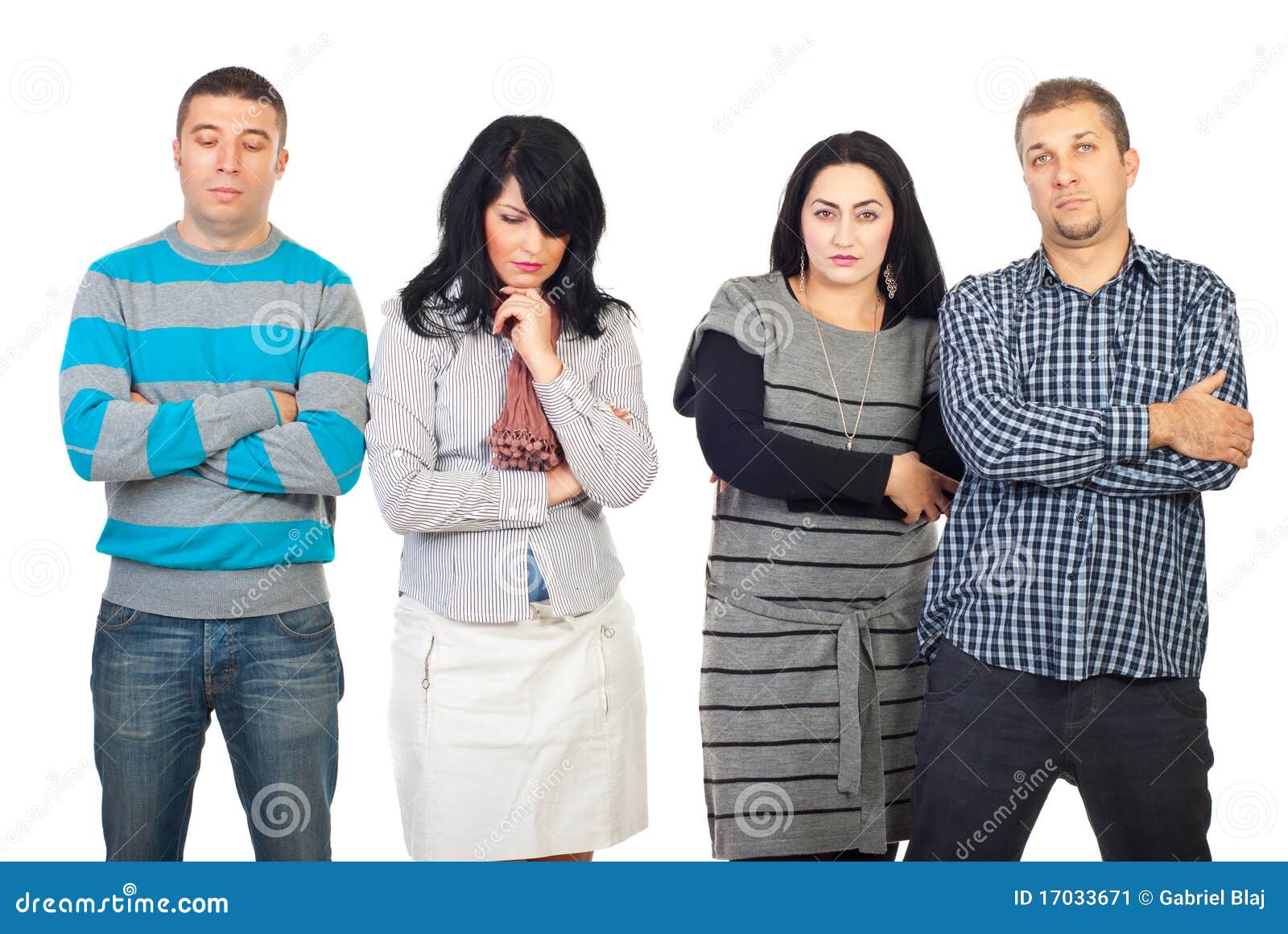 Grupo De Personas Triste Con Problemas Imagen de archivo - Imagen de ...