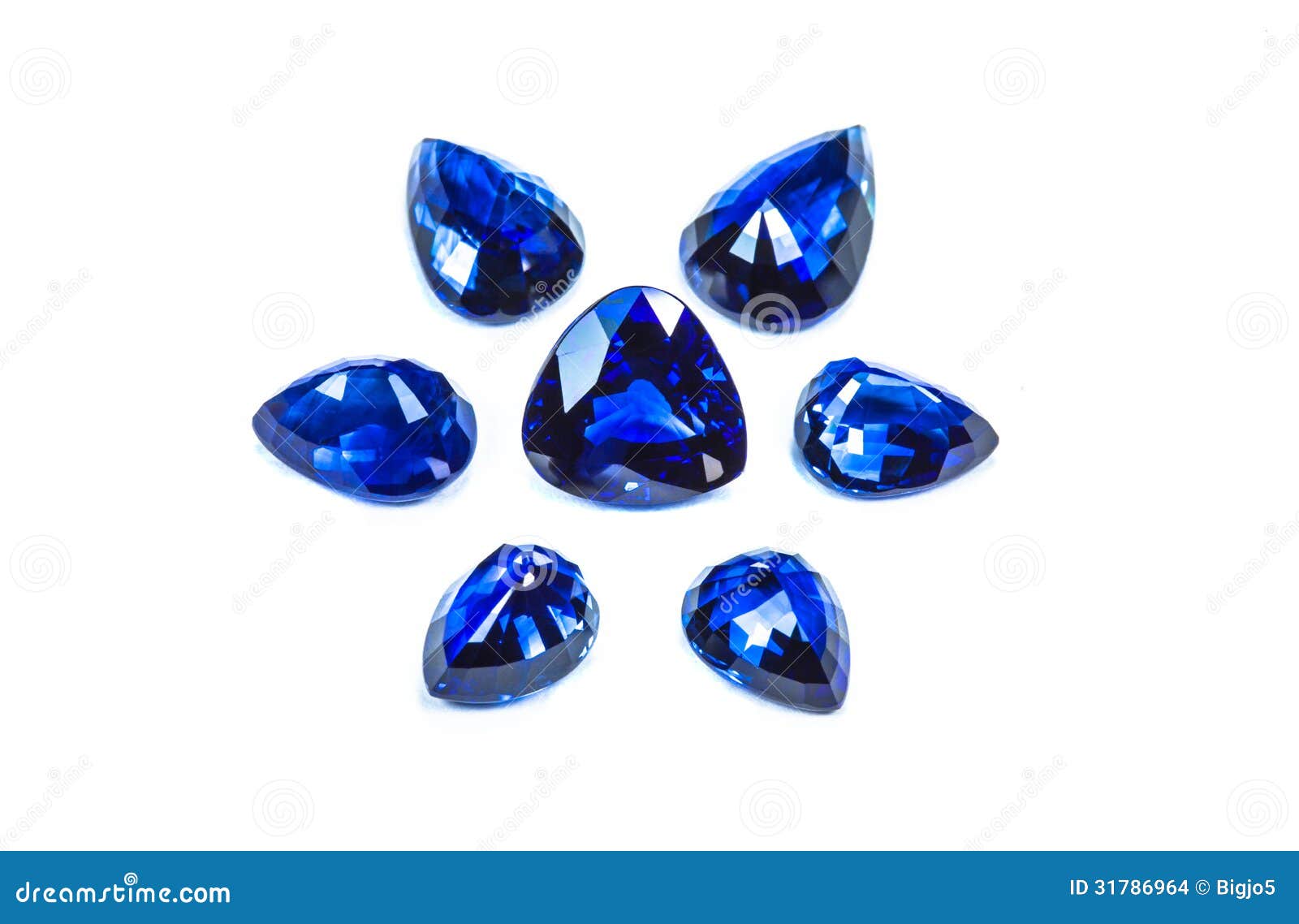 Grupo de safira azul foto de stock. Imagem de safira - 31786964