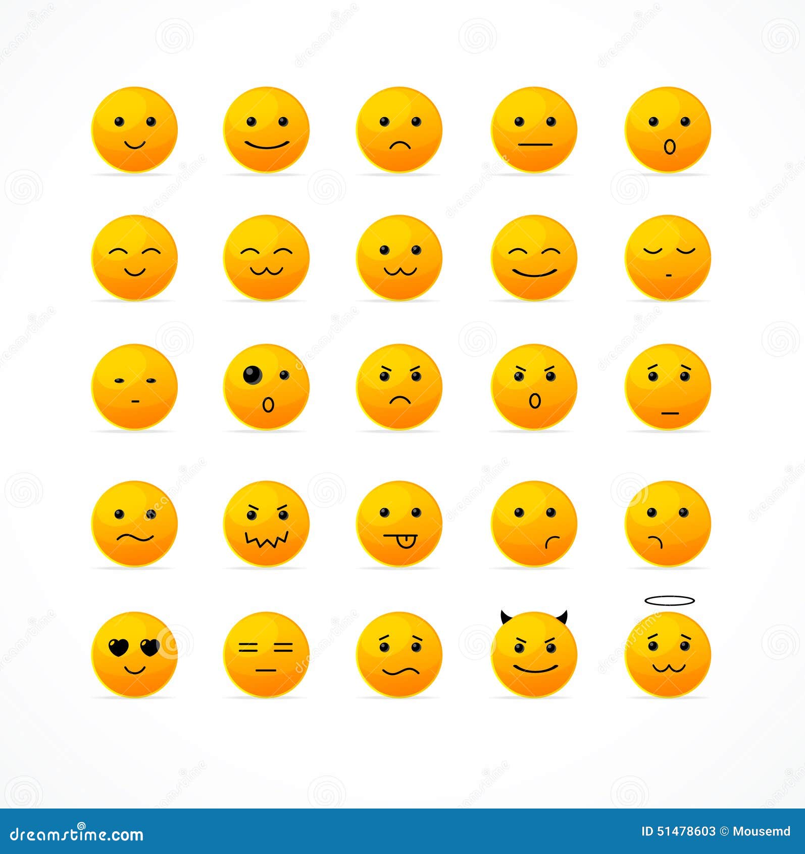 Grupo Do ícone Do Sorriso Do Vetor Ilustração do Vetor - Ilustração de ...