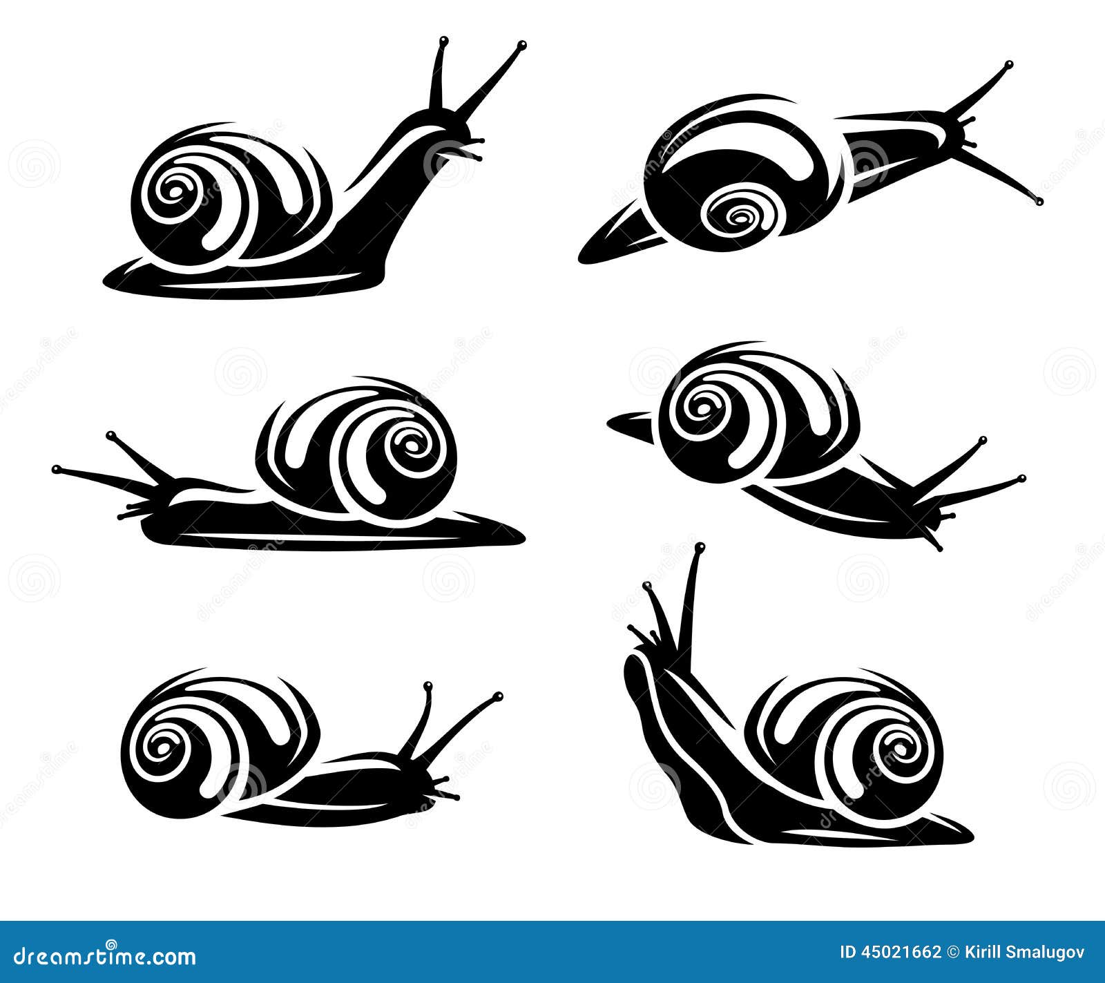 Grupo do caracol Vetor ilustração do vetor. Ilustração de vetor - 45021662