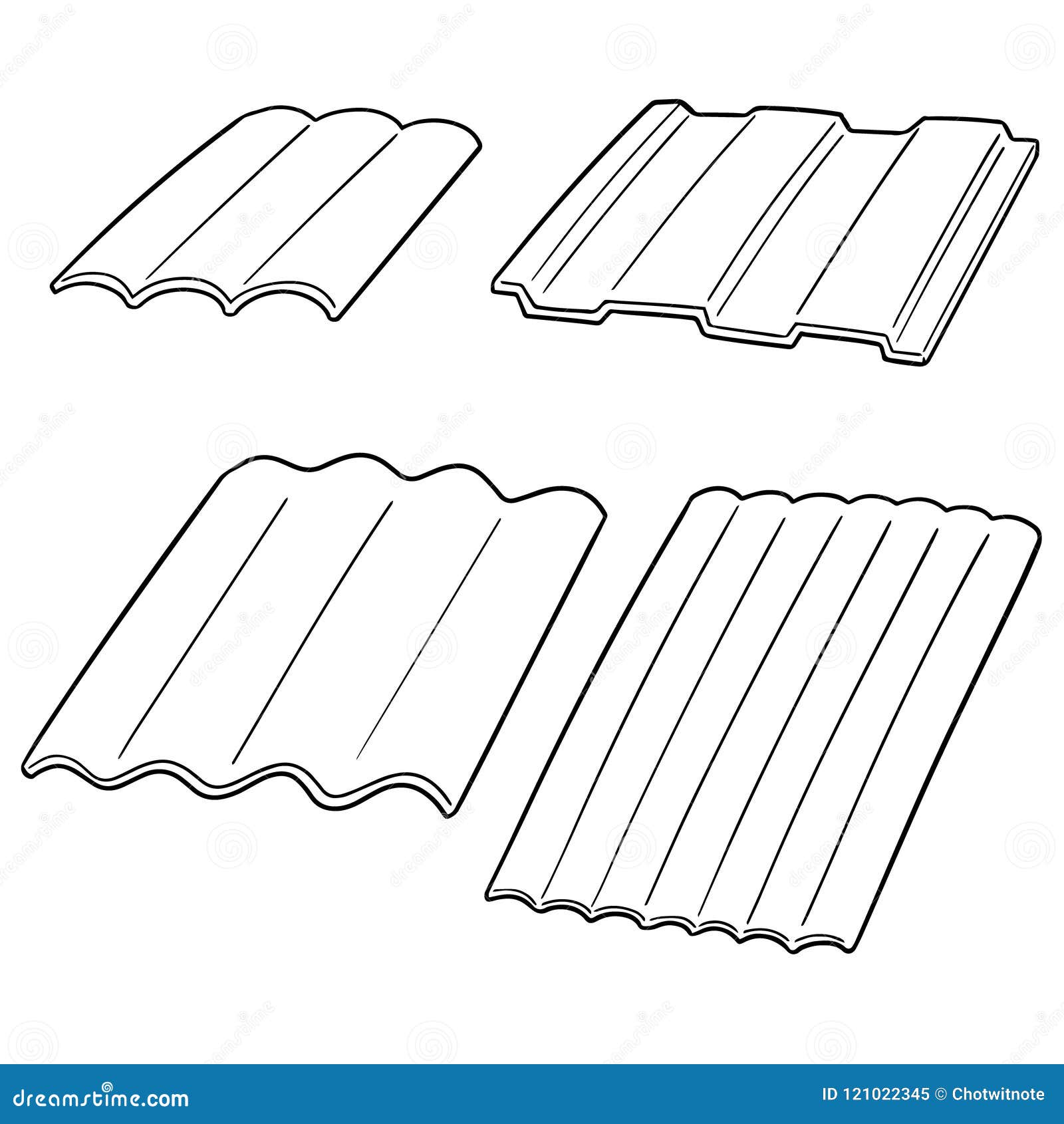 Grupo Do Vetor De Telha De Telhado Ilustração do Vetor - Ilustração de ...