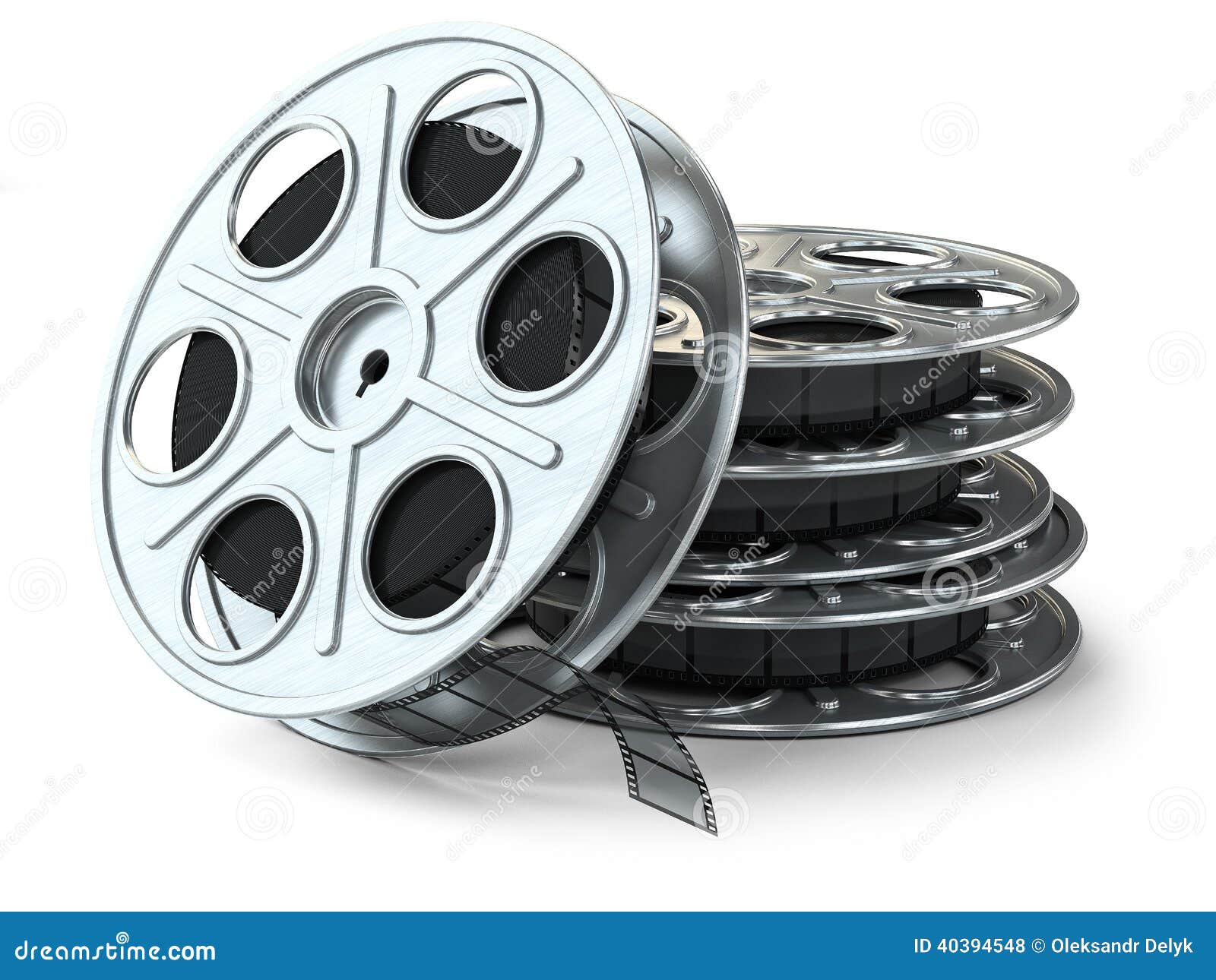 Gruppe Filmrollen Stock Abbildung - Bild: 40394548