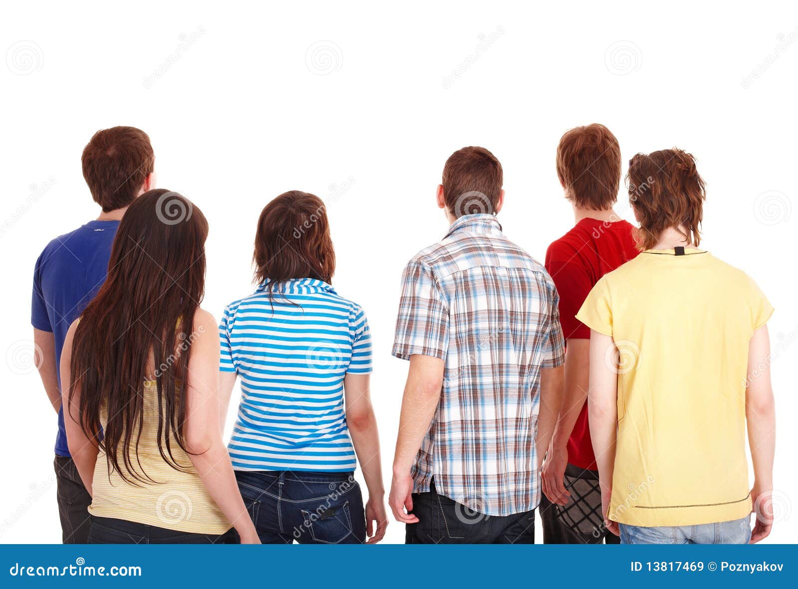 Gruppe Junge Leute Gehen Weg. Stockbild - Bild von masse, stattlich ...