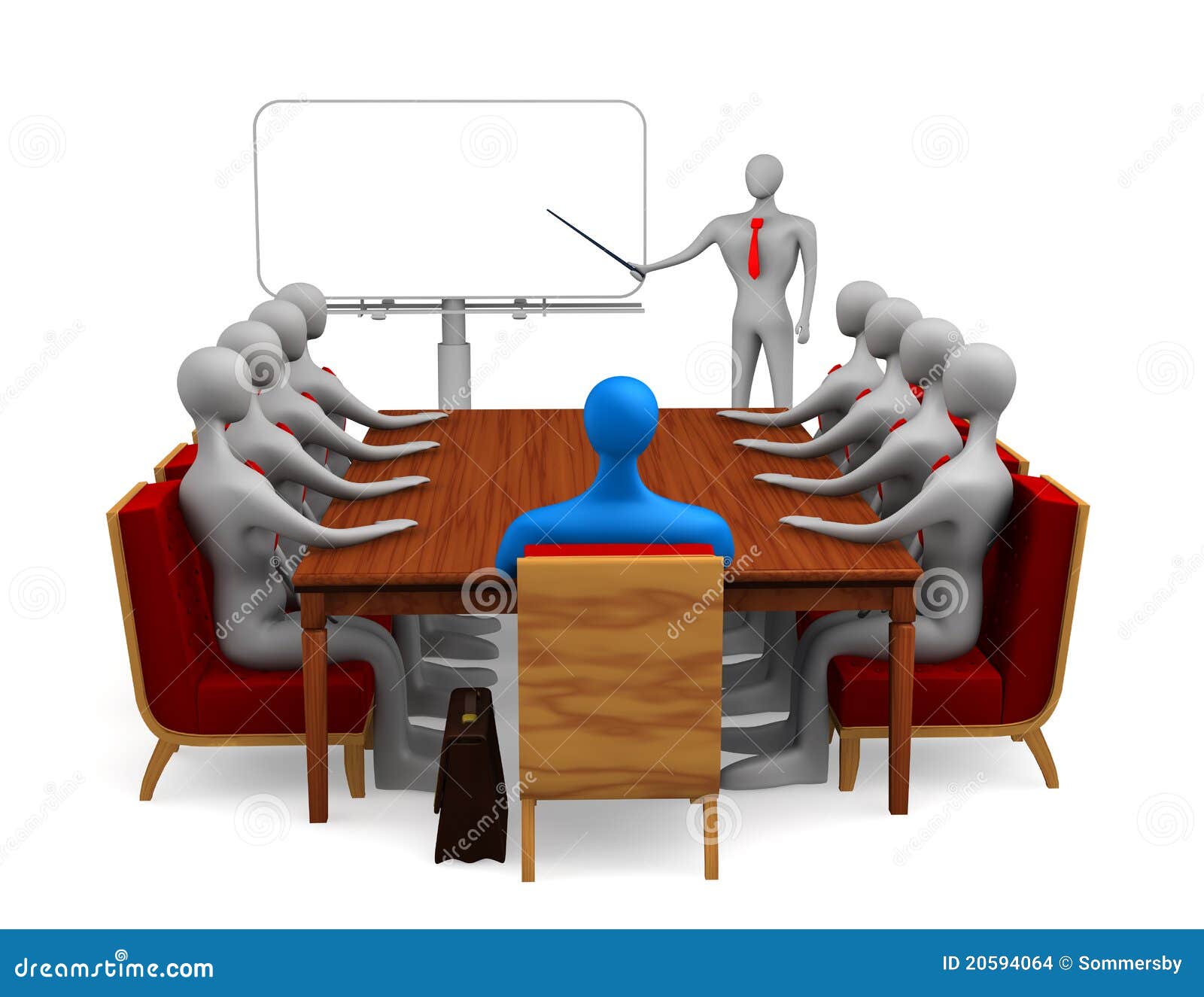 Gruppe Personen Auf Der Sitzung Stock Abbildung - Illustration von ...