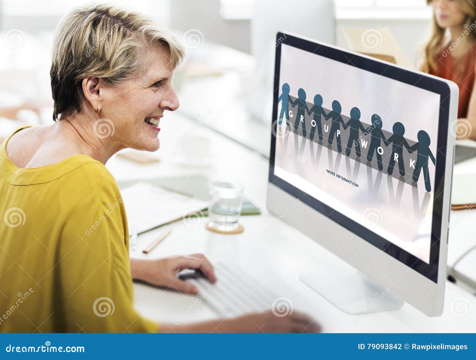 Gruppe Team Work Organization Concept Stockfoto - Bild von lächeln ...