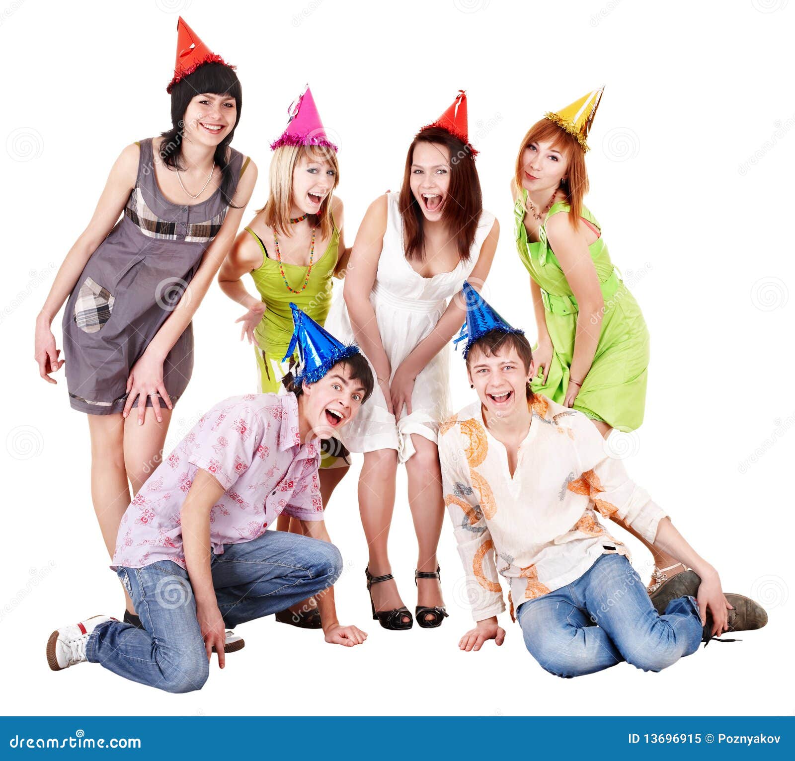 Gruppe Von Personen in Der Party. Stockbild - Bild von lächeln ...
