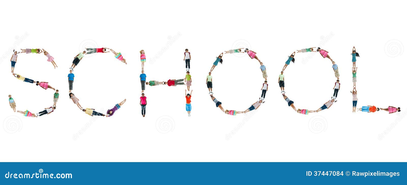 Gruppe Weltkinder Mit Wort-Schule Stockfoto - Bild von ideen, aktivität: 37447084