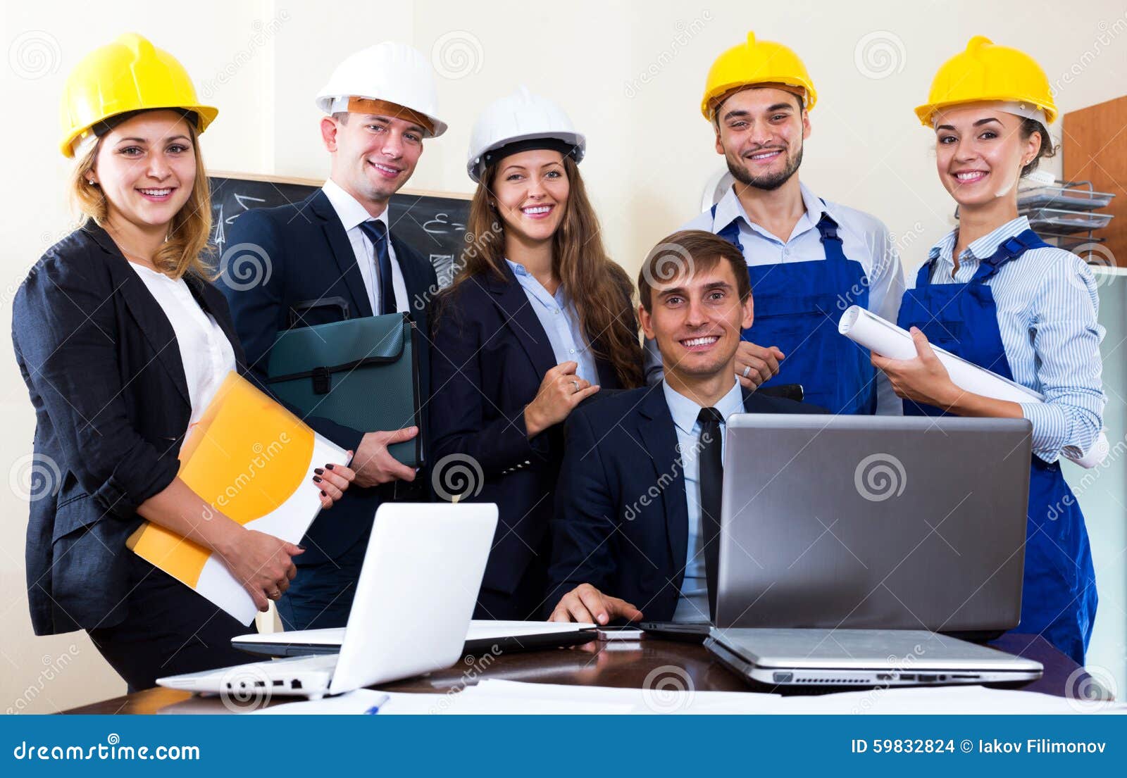 Gruppo Degli Ingegneri Architettonici Fotografia Stock - Immagine di ...