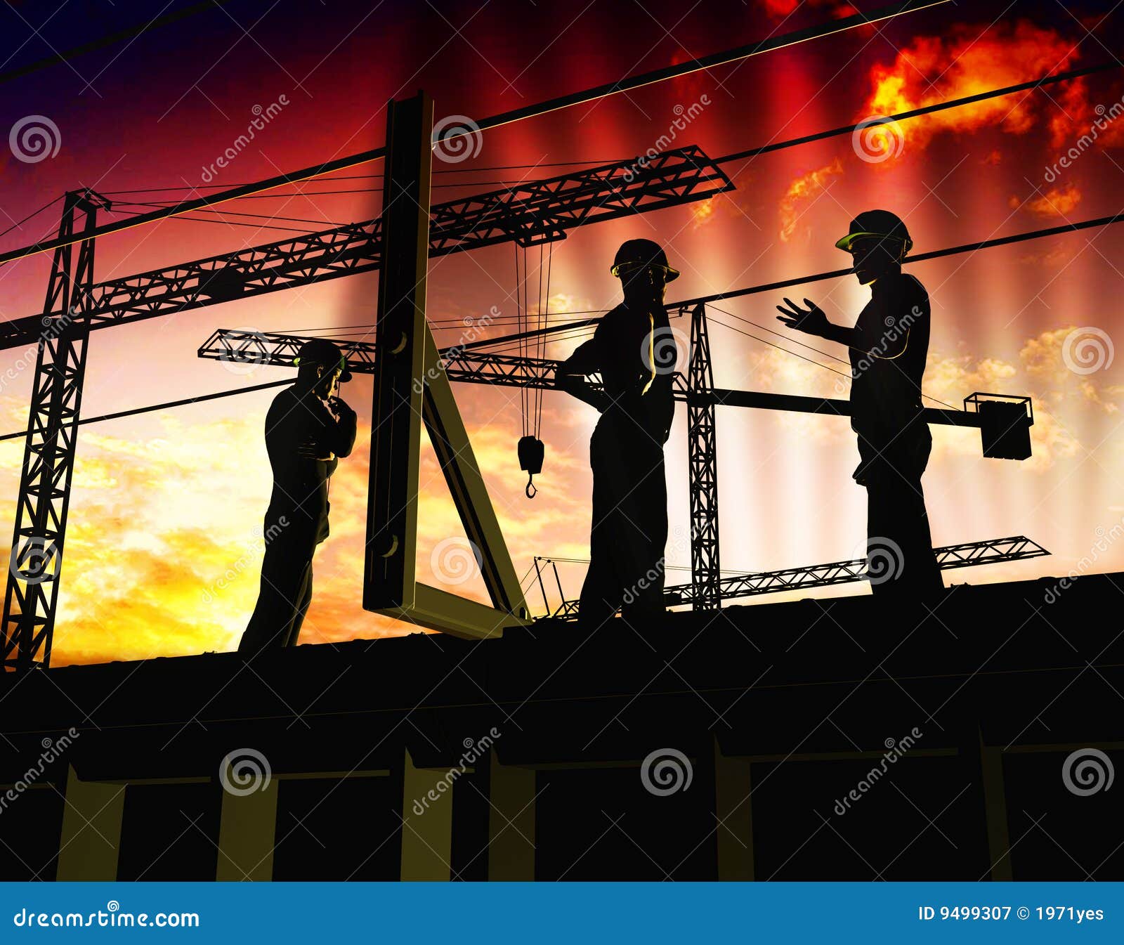 Gruppo degli operai illustrazione di stock. Illustrazione di workplace ...